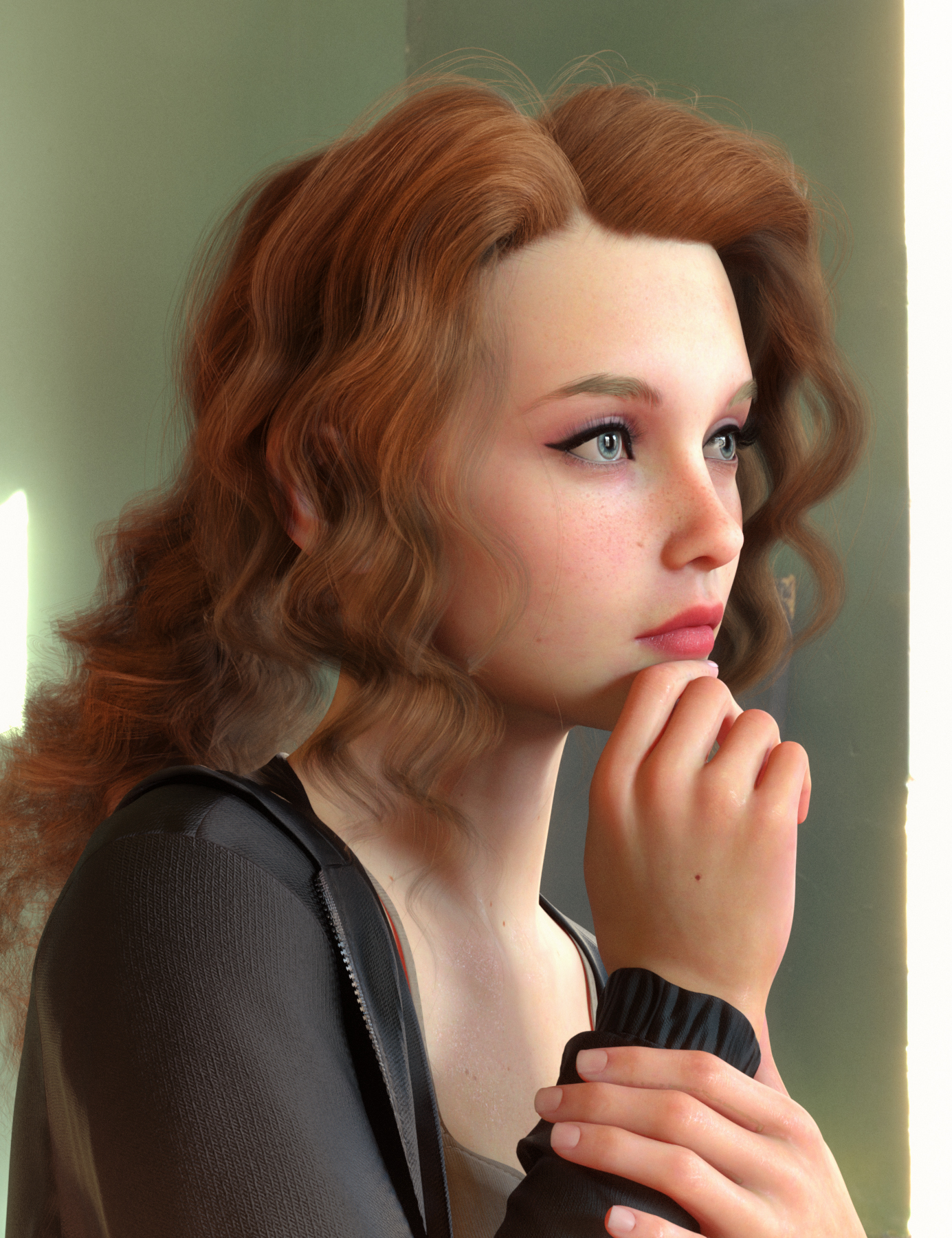 dForce CS Lisa Hair for Genesis 9 | Daz 3D