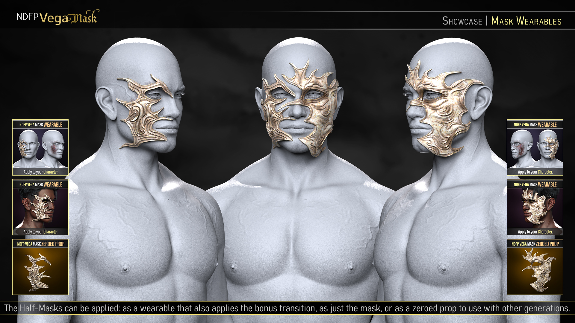 NDFP Vega Mask for Genesis 9 | Daz 3D