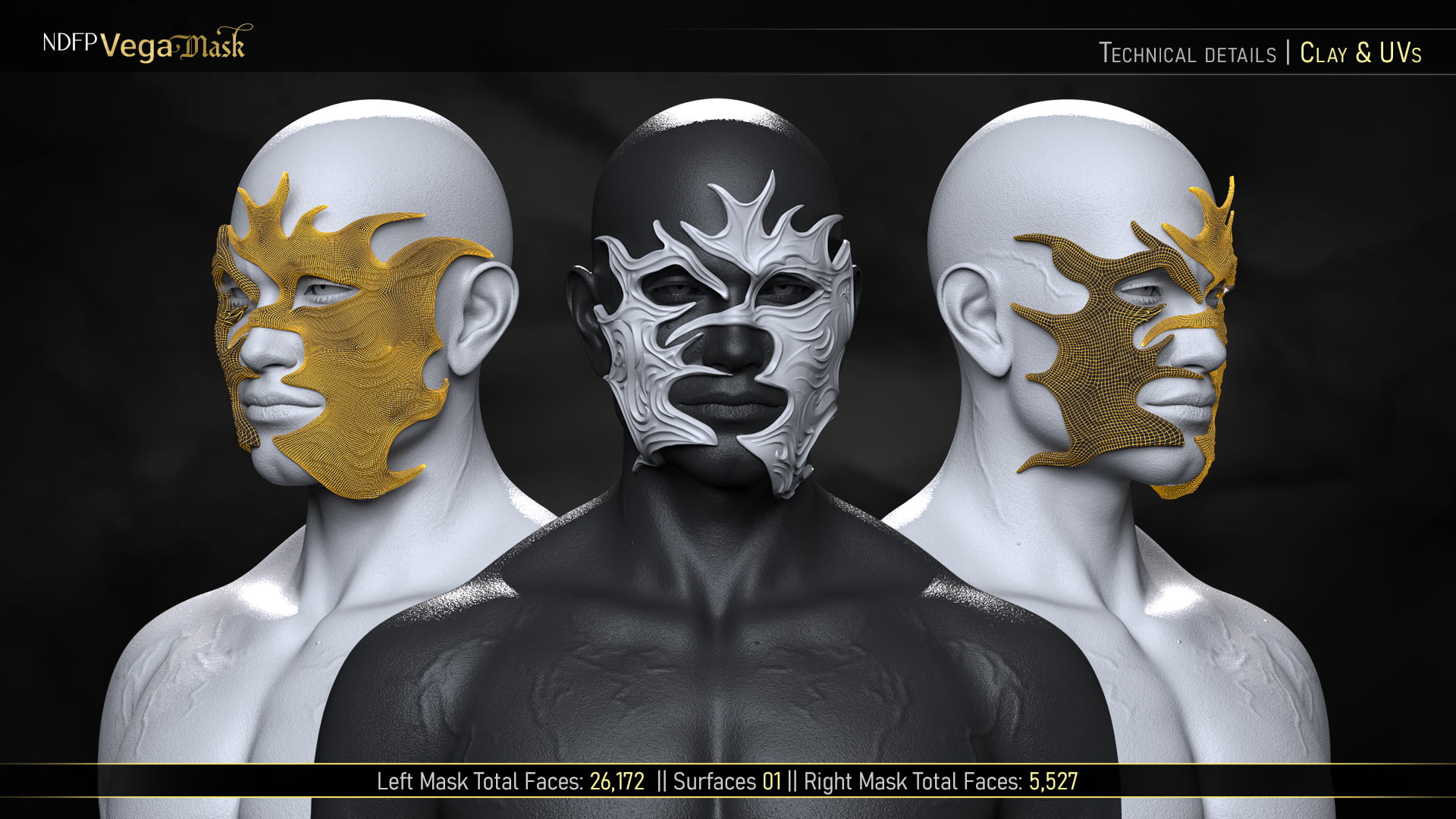 NDFP Vega Mask for Genesis 9 | Daz 3D