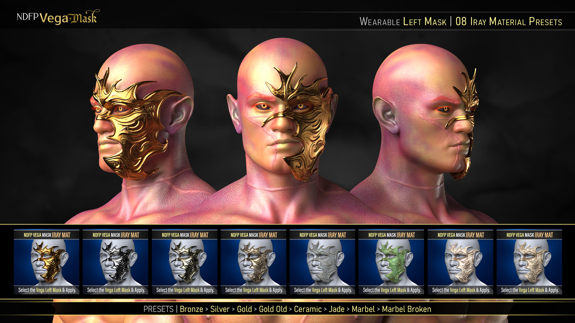 NDFP Vega Mask for Genesis 9 | Daz 3D