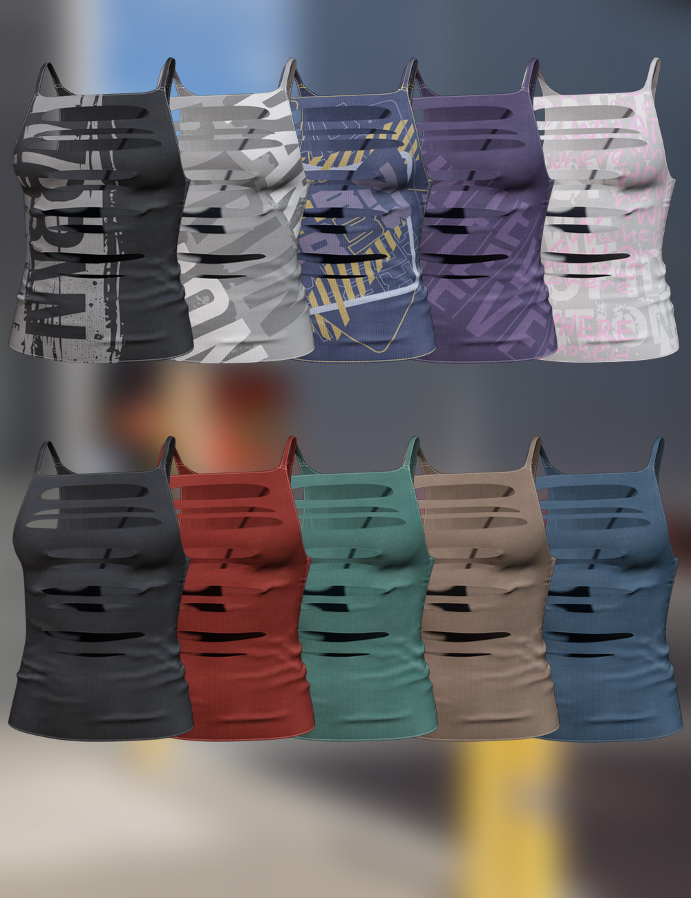 dForce Cutthroat Tank Genesis 9 | Daz 3D