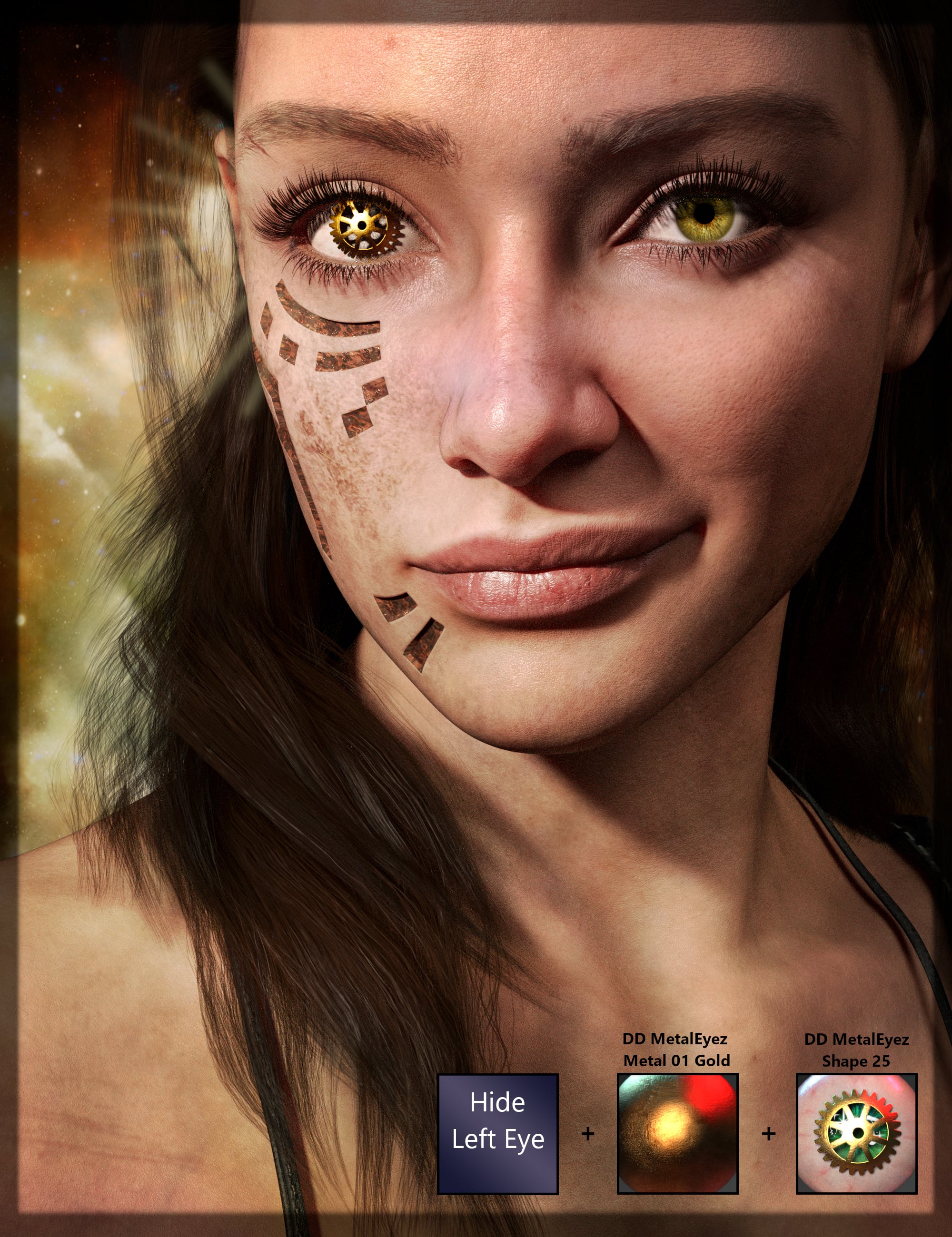 DD MetalEyez for Genesis 9 | Daz 3D