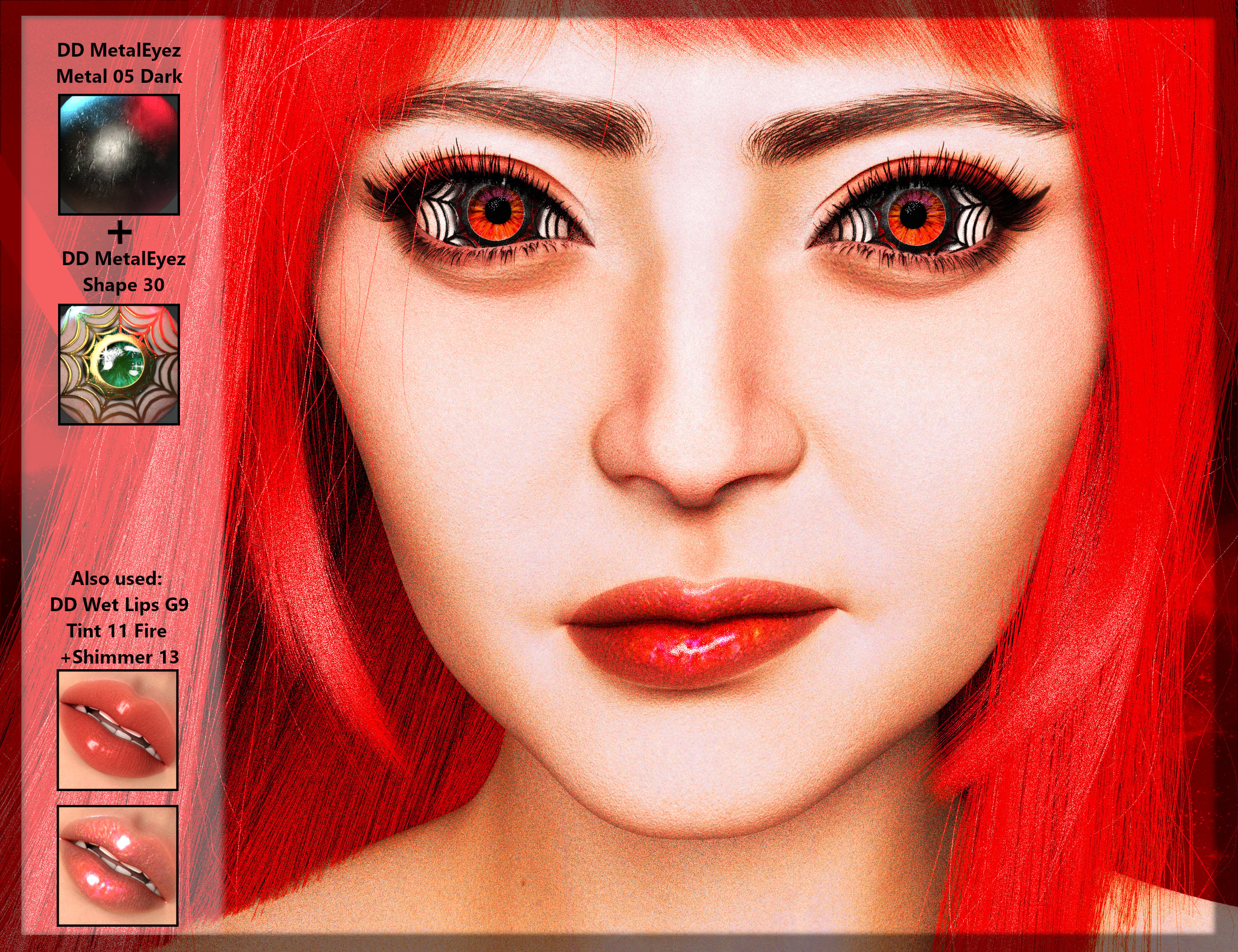 DD MetalEyez for Genesis 9 | Daz 3D