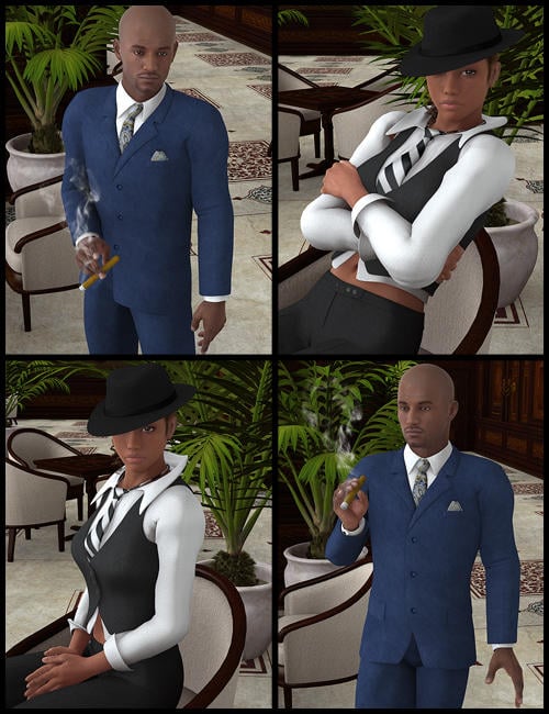 Smoking Room Poses | Daz 3D