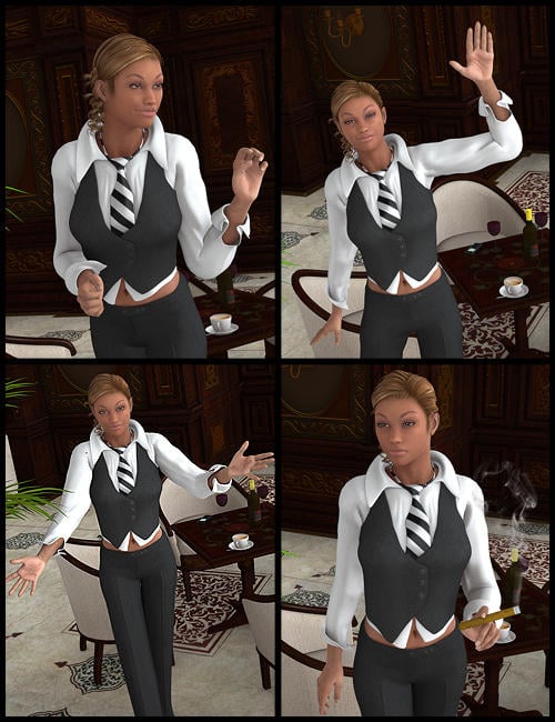 Smoking Room Poses | Daz 3D