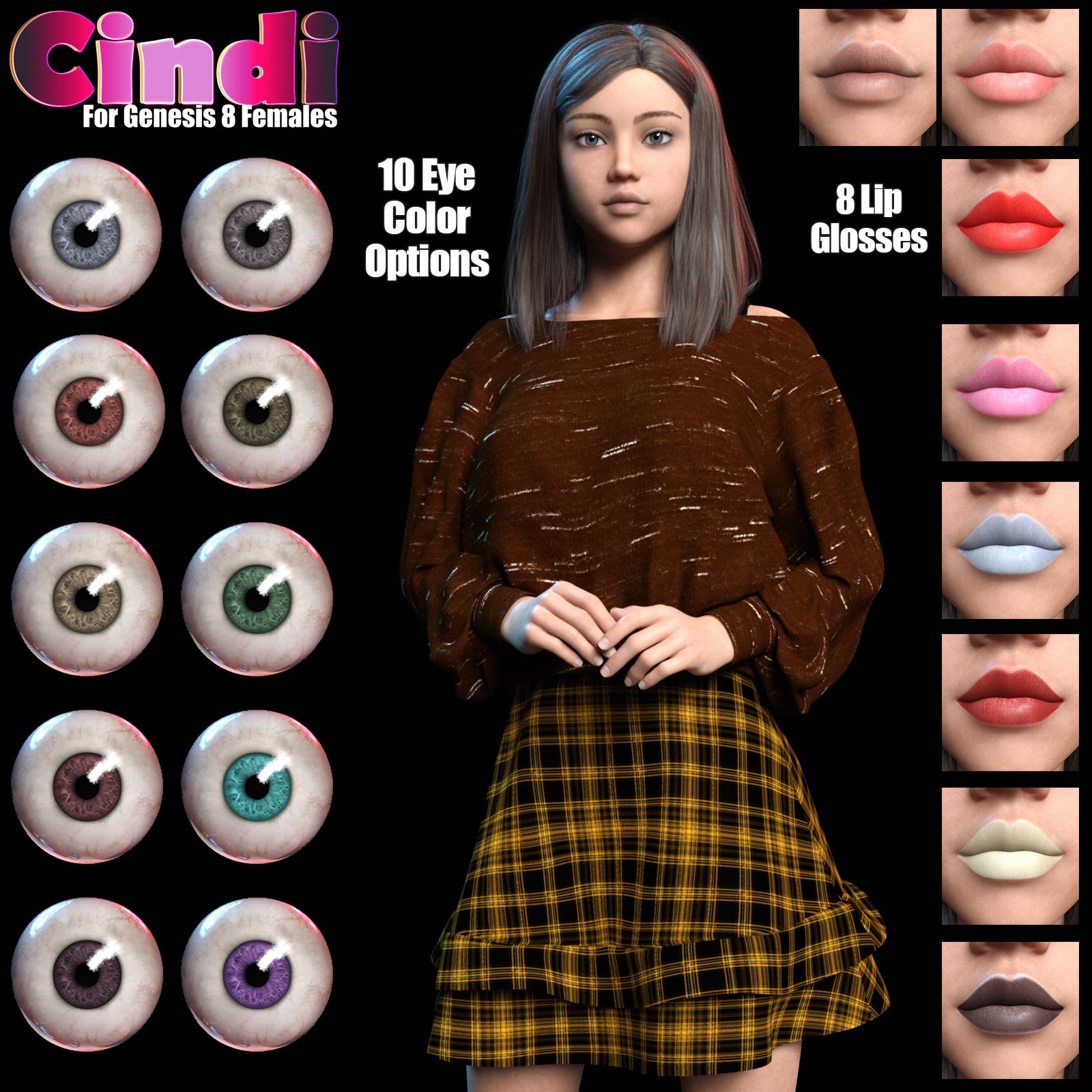 Cindi for Genesis 8 Females | Daz 3D