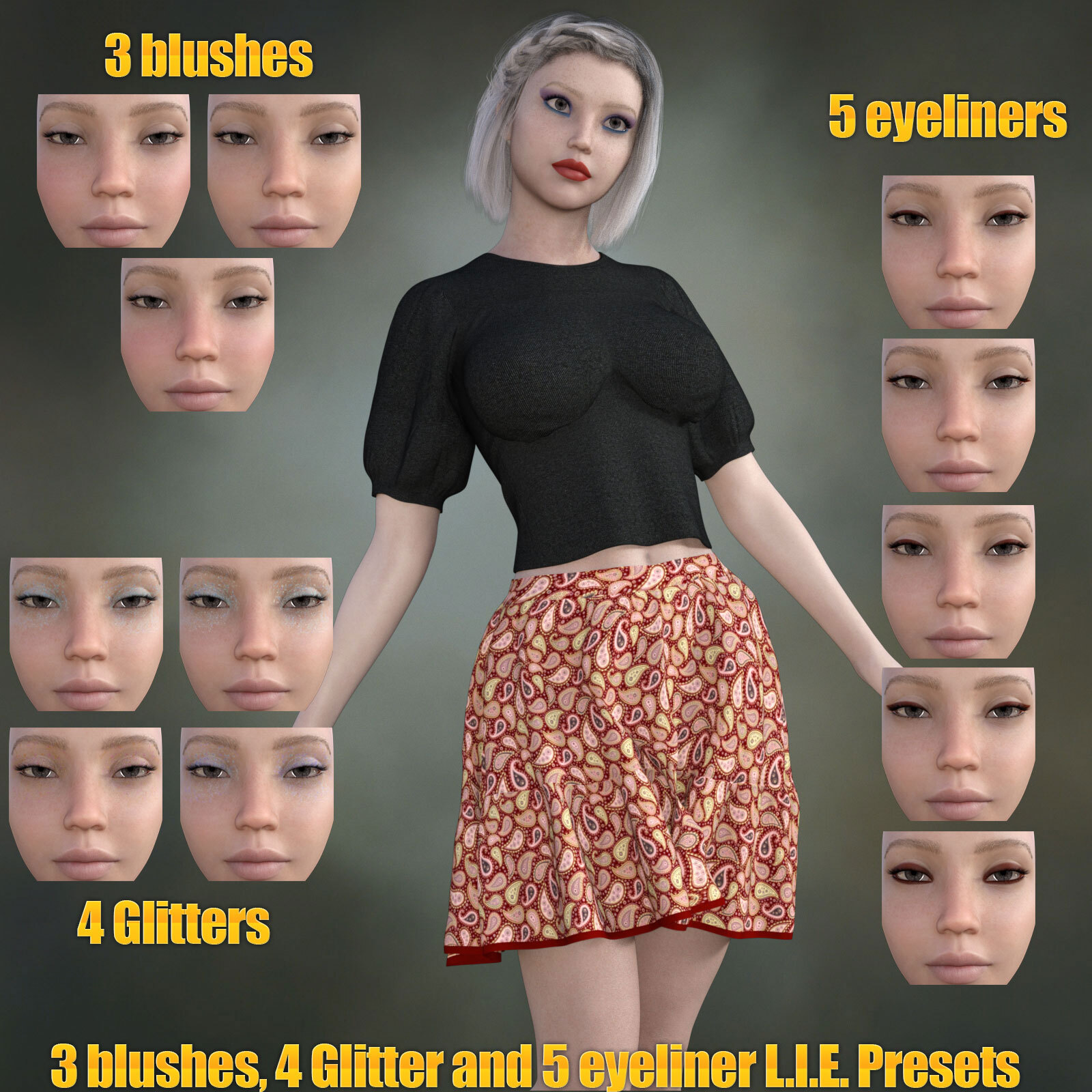 3DL Elementals for Genesis 8 Females Avery | Daz 3D