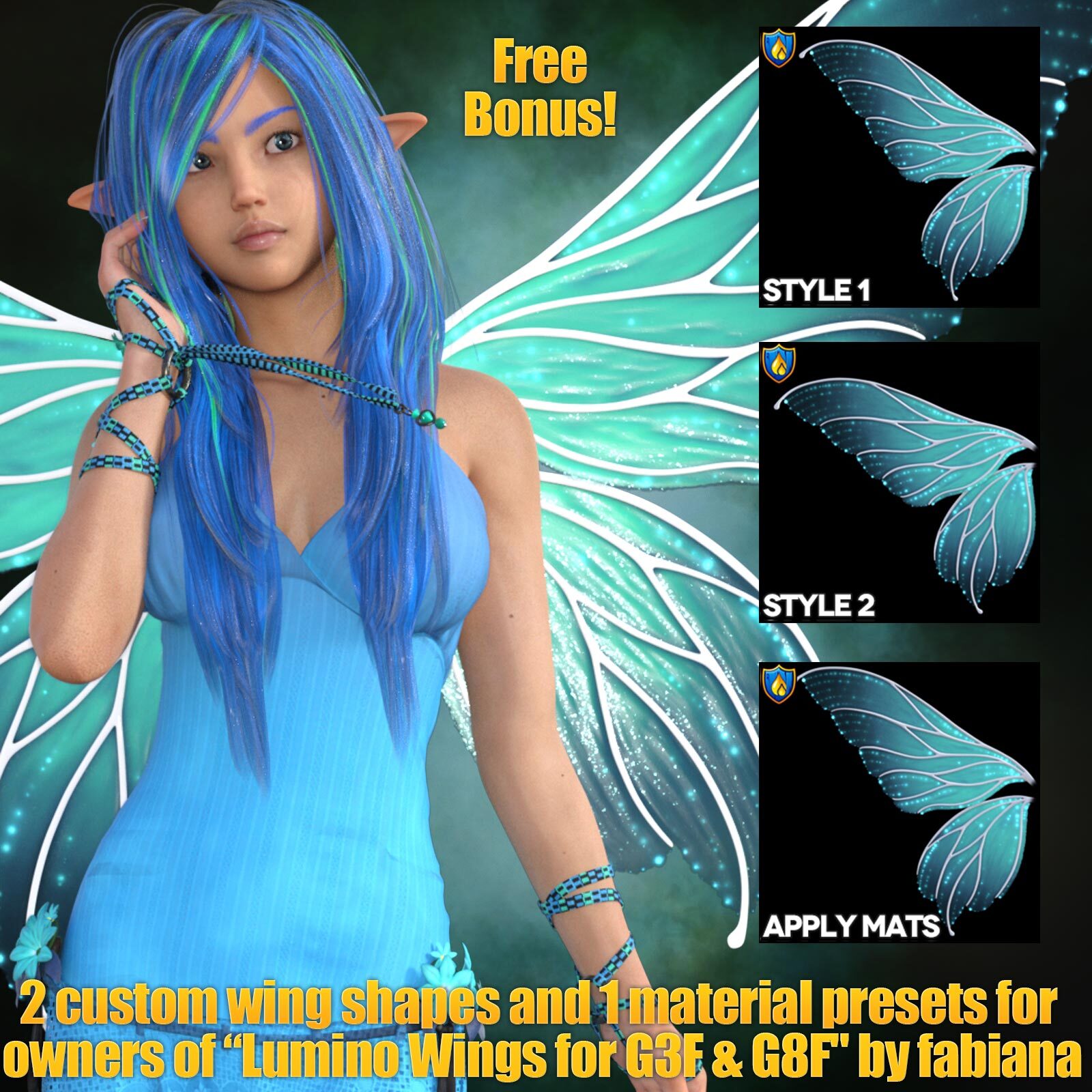 3DL Elementals for Genesis 8 Females Coral | Daz 3D