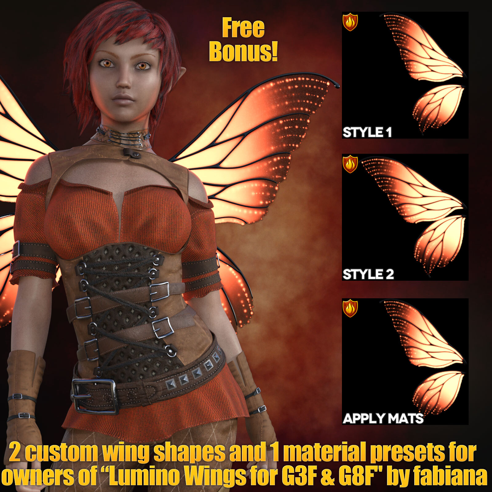 3DL Elementals for Genesis 8 Females Vesta | Daz 3D