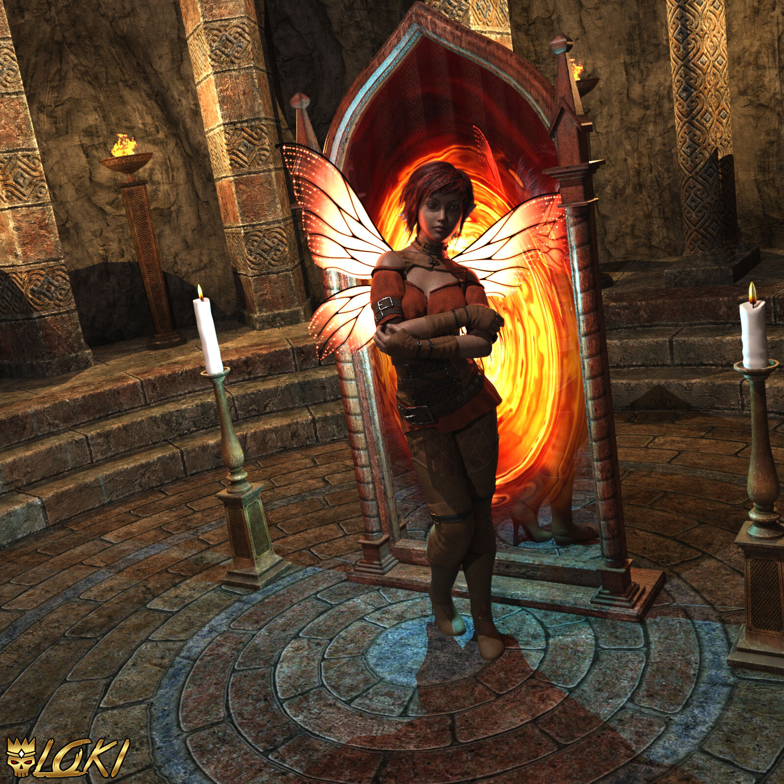 3DL Elementals for Genesis 8 Females Vesta | Daz 3D