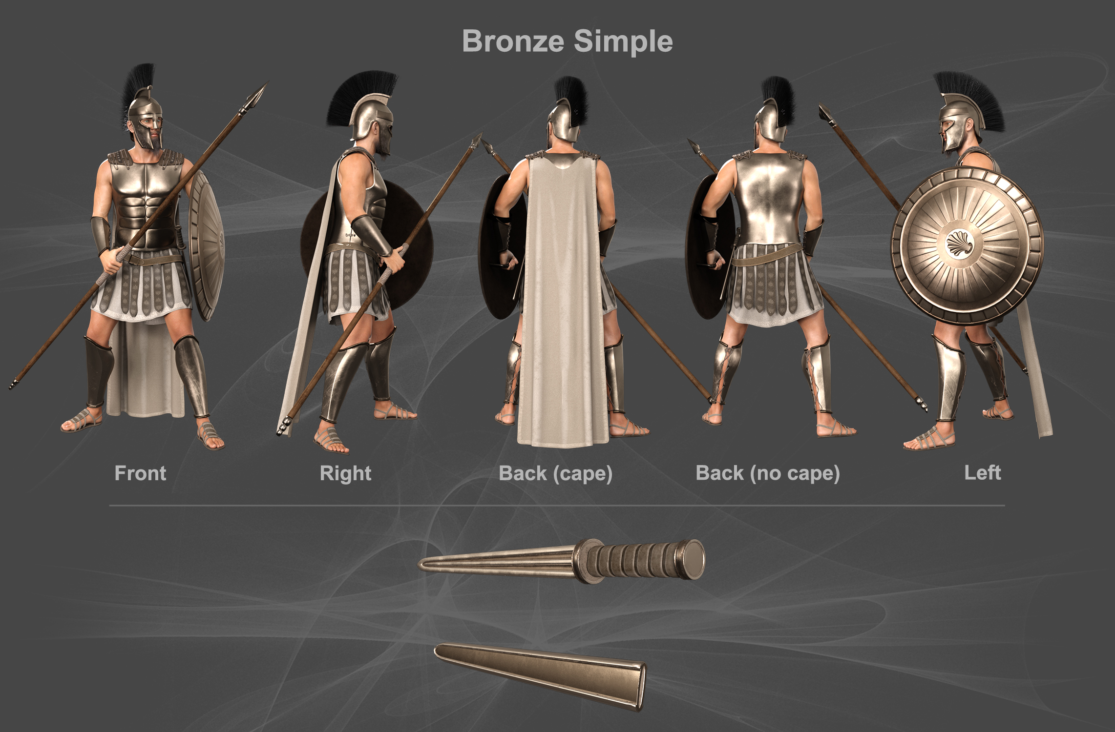 MD Greek Warriors Bundle | Daz 3D