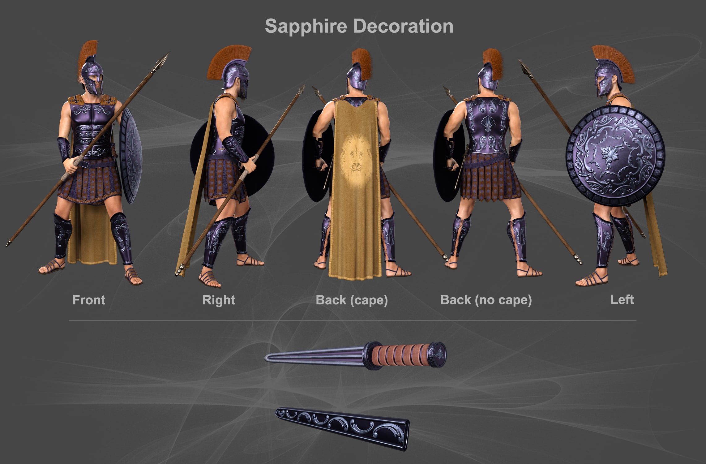 MD Greek Warriors Bundle | Daz 3D