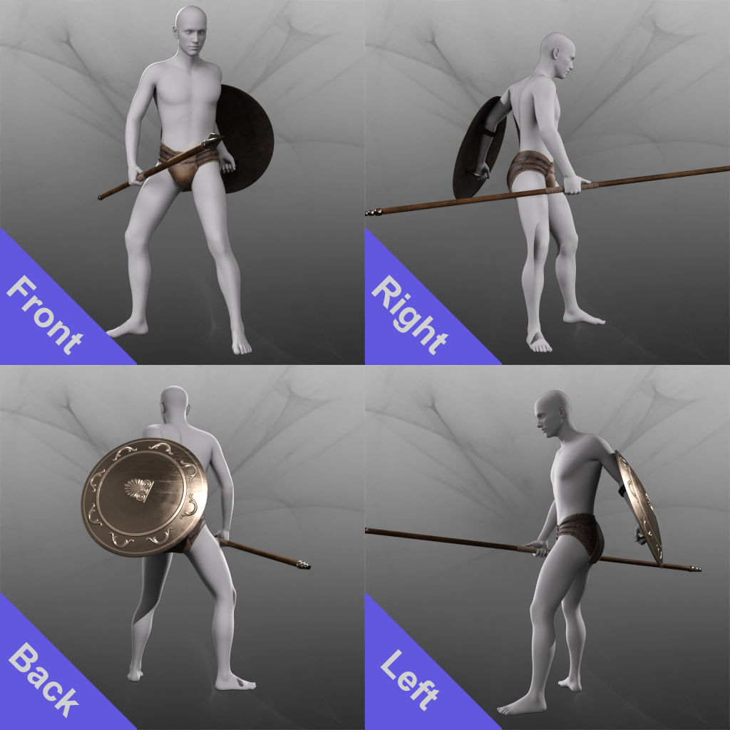 MD Greek Warriors Bundle | Daz 3D