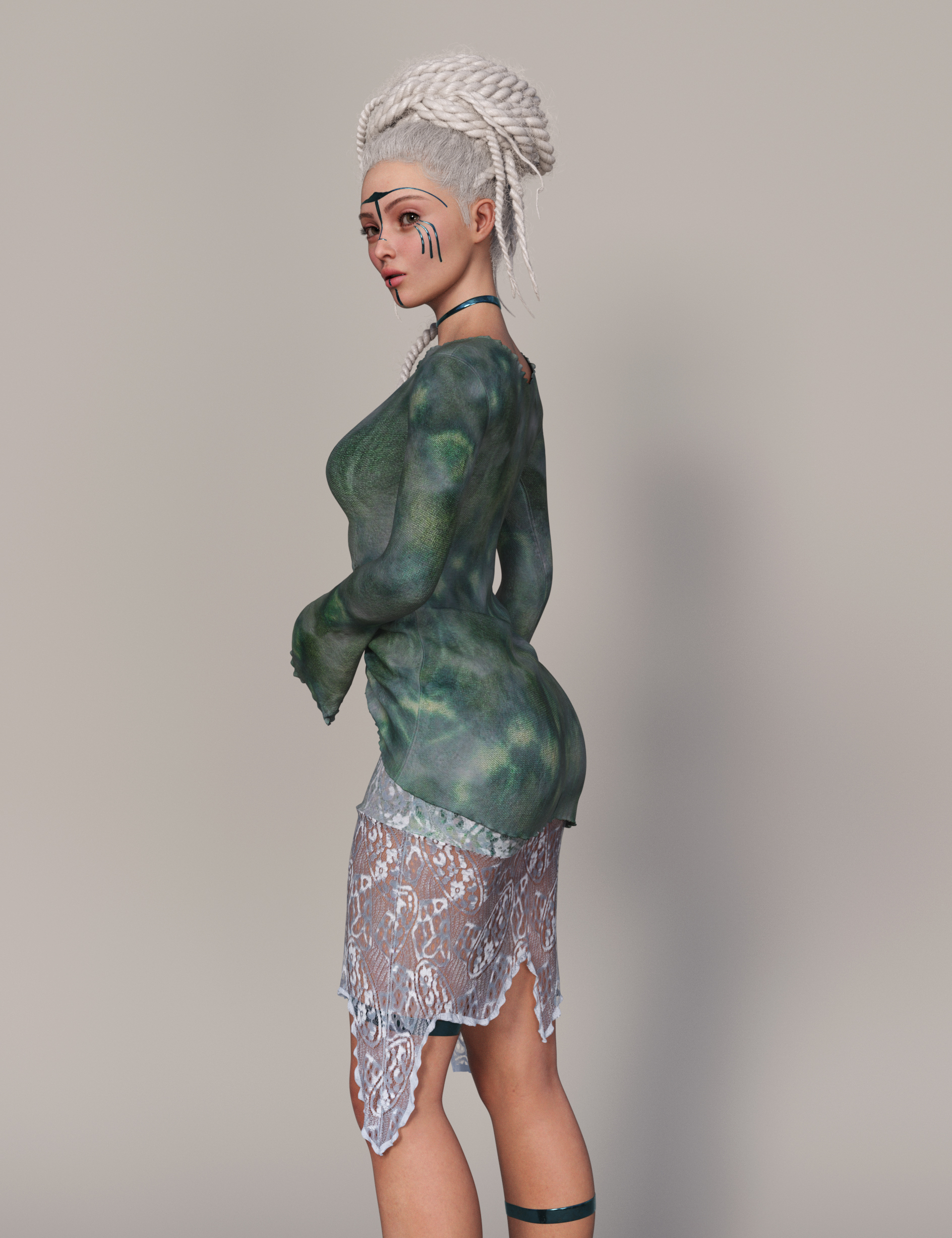 dForce Summer Code Outfit for Genesis 9 | Daz 3D