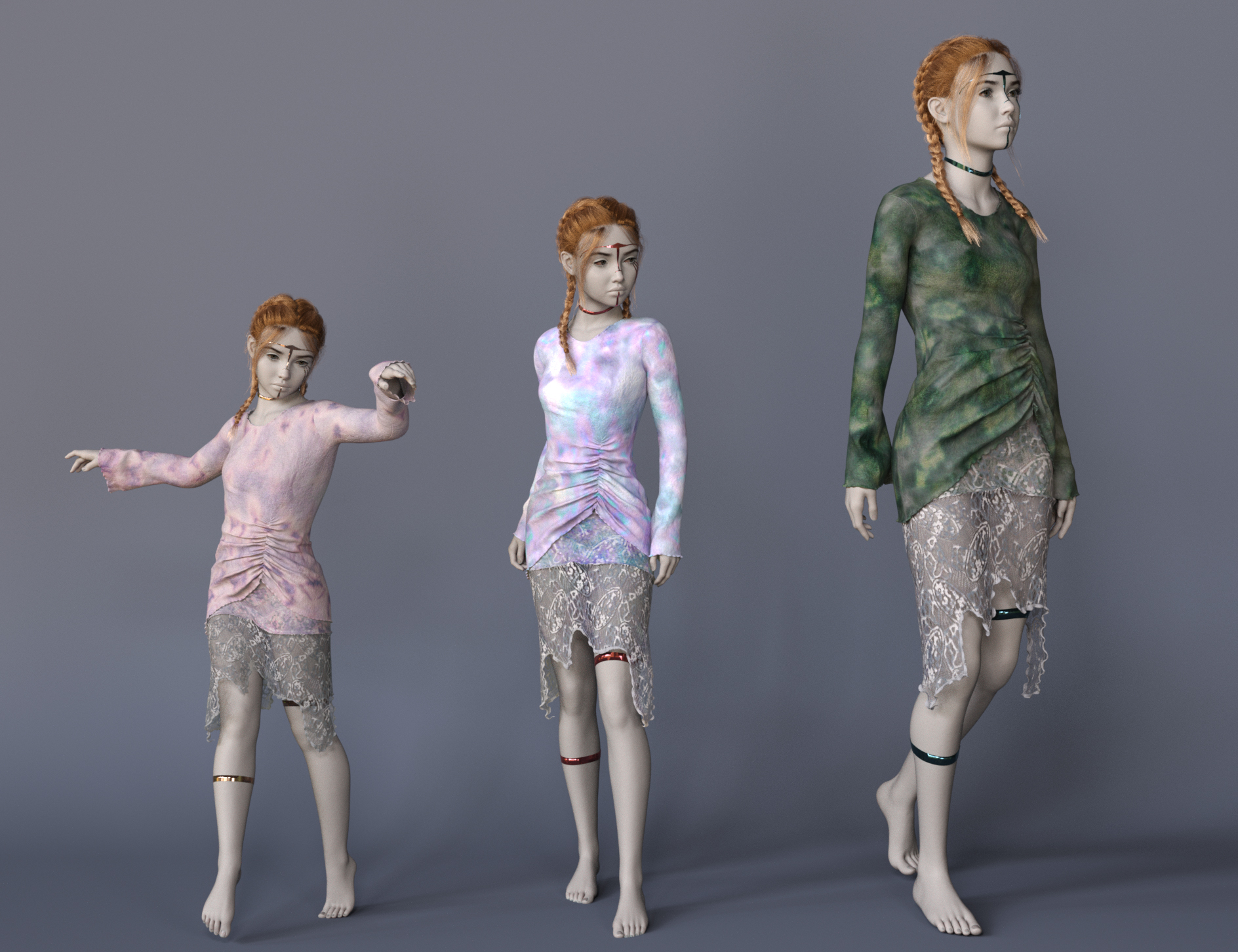 dForce Summer Code Outfit for Genesis 9 | Daz 3D