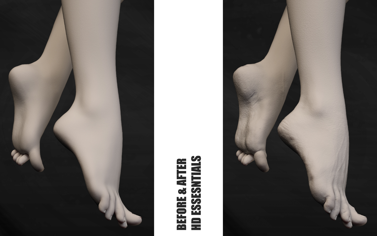 HD Essentials Natural Feet for Genesis 9 | Daz 3D