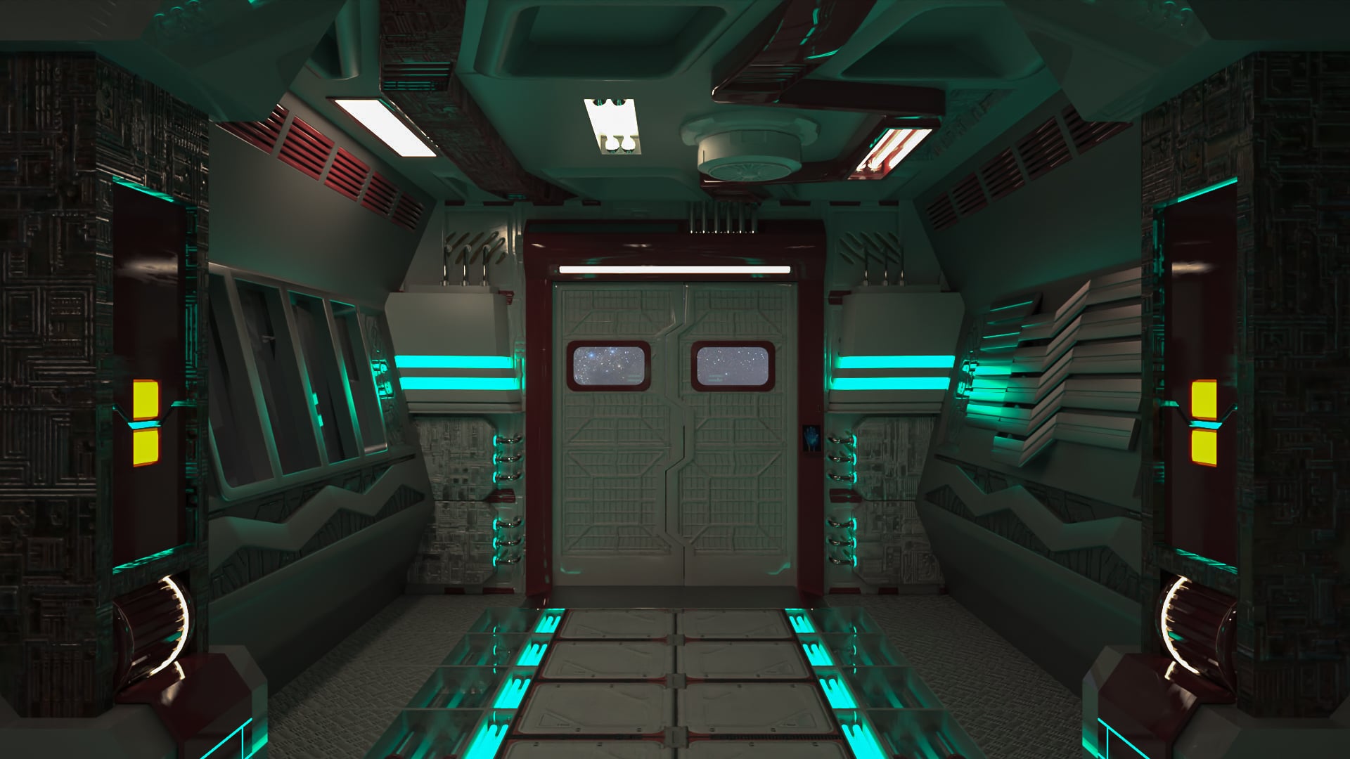 Iconic Sci-fi Hallway | Daz 3D