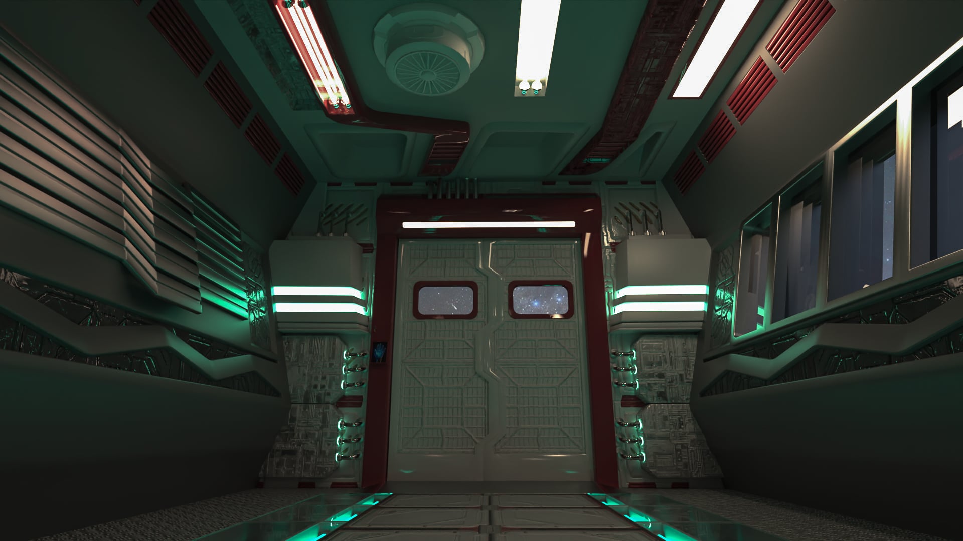 Iconic Sci-fi Hallway | Daz 3D