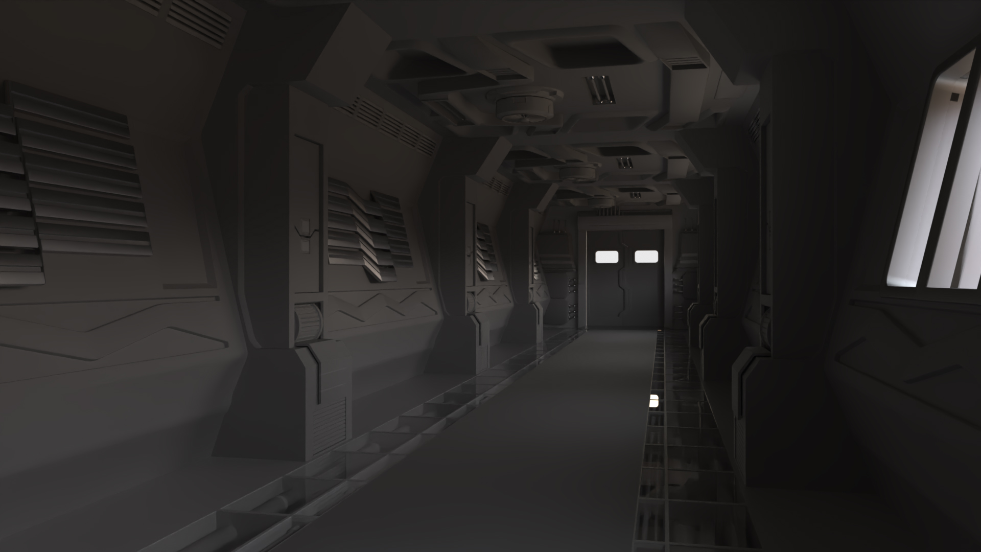 Iconic Sci-fi Hallway | Daz 3D
