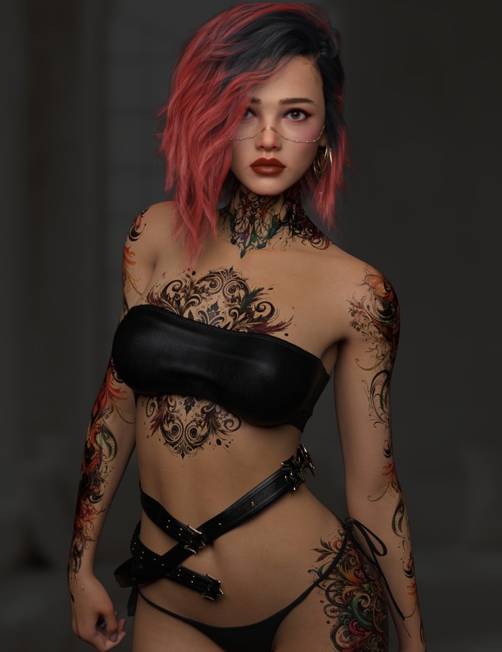 L3D TattooU - Tattoo and Decals LIE MR for Genesis 9 | Daz 3D