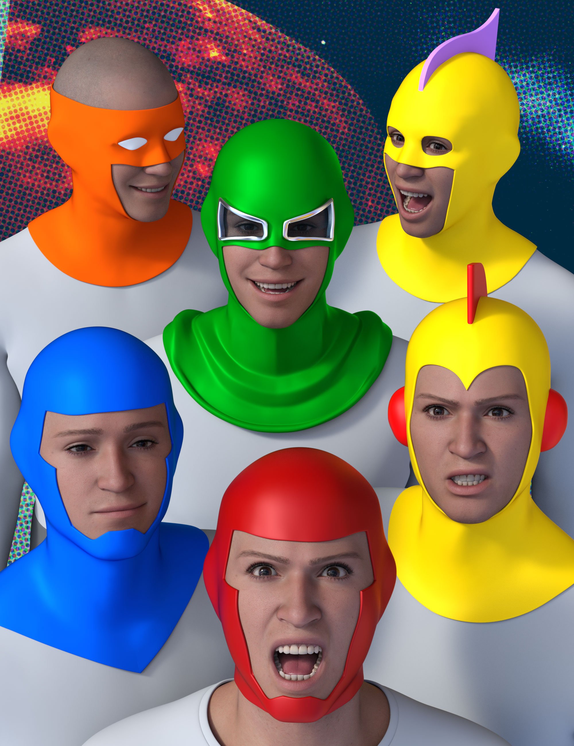 Riffmasks v010 MMKBGenesis 9 | Daz 3D