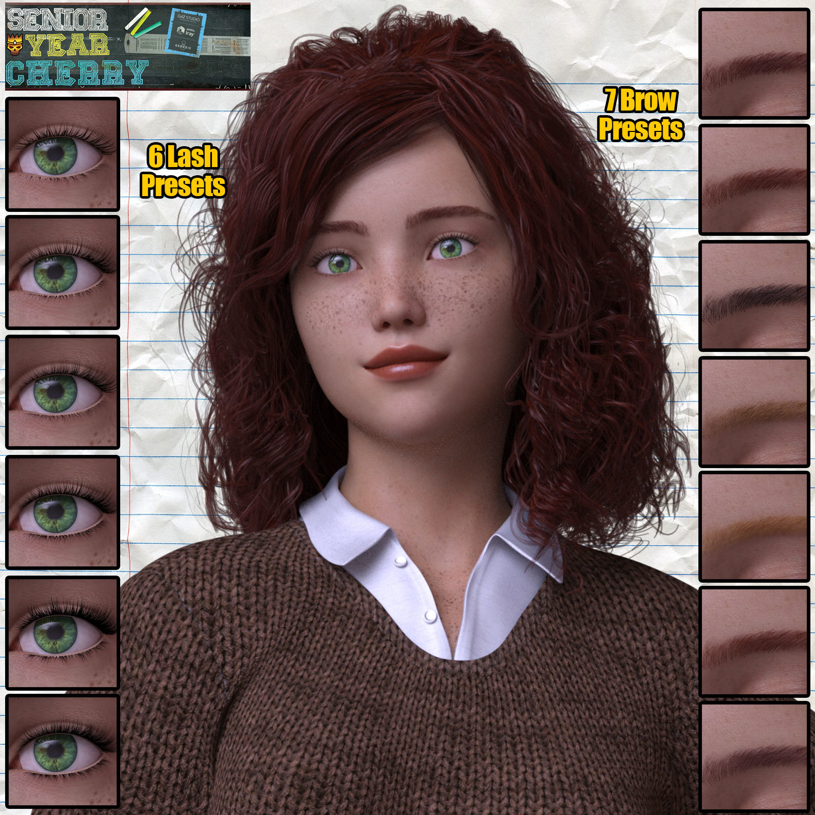 Senior Year: Cherry for Genesis 8 Female | Daz 3D