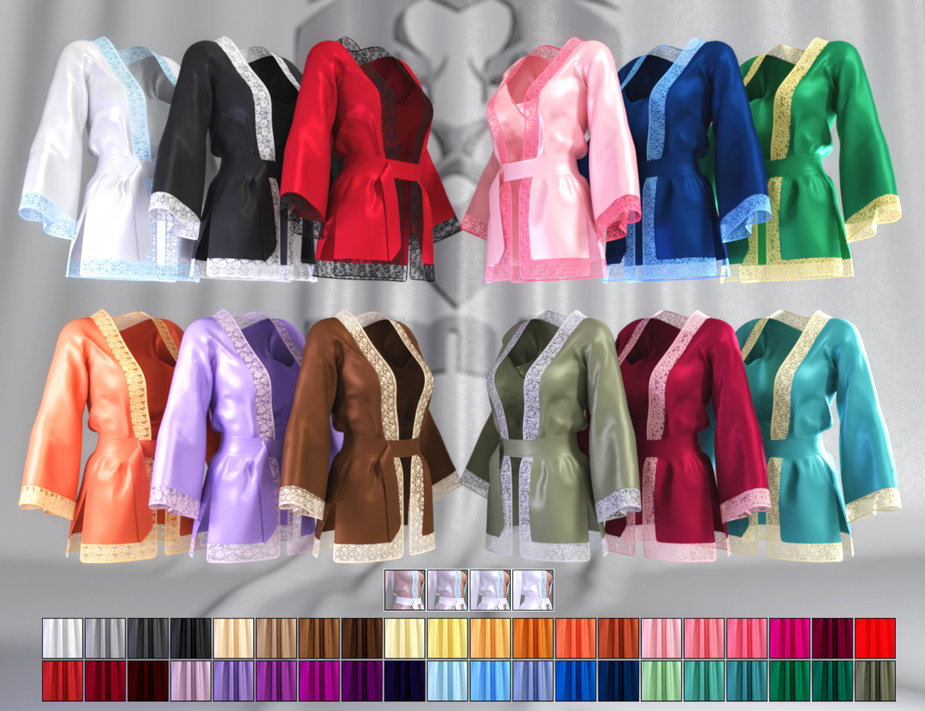 JMR dForce Angelica Robe for Genesis 9 and 8 Female | Daz 3D