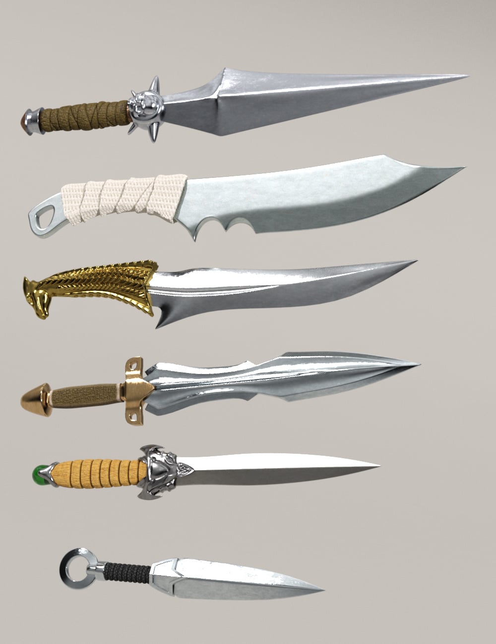 Daggers of Power | Daz 3D