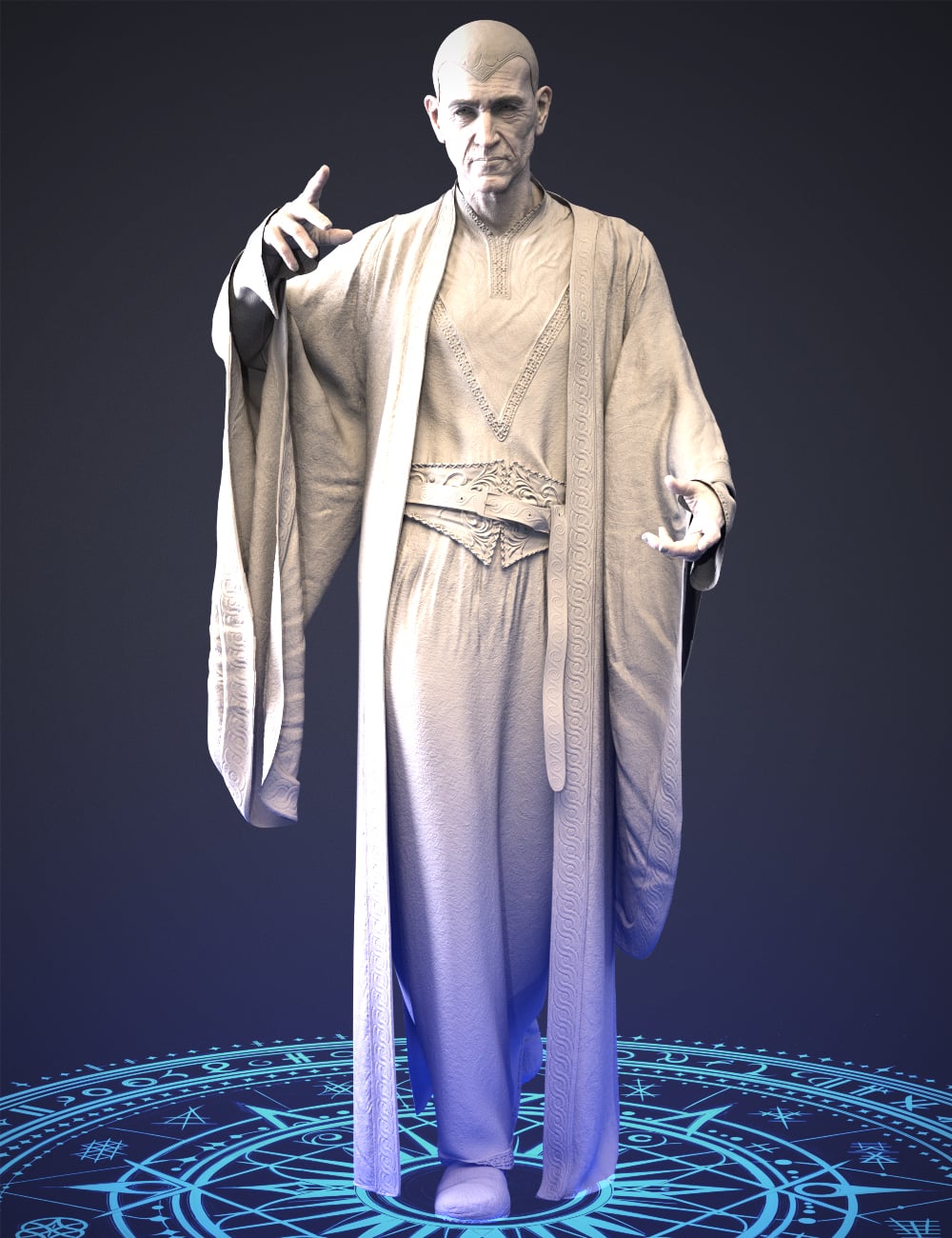 Wise Wizard Remastered HD-dForce Clothes | Daz 3D