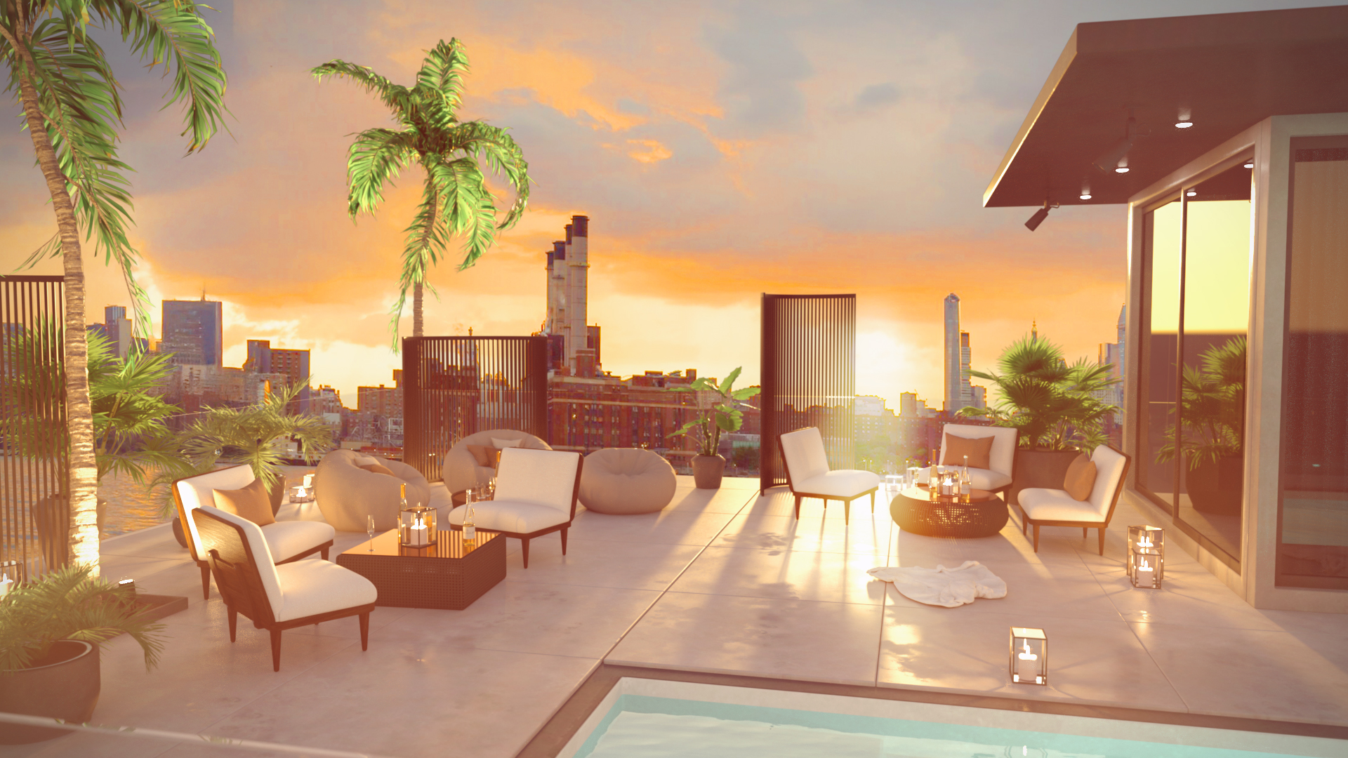 Polish Luxury Condo Rooftop | Daz 3D