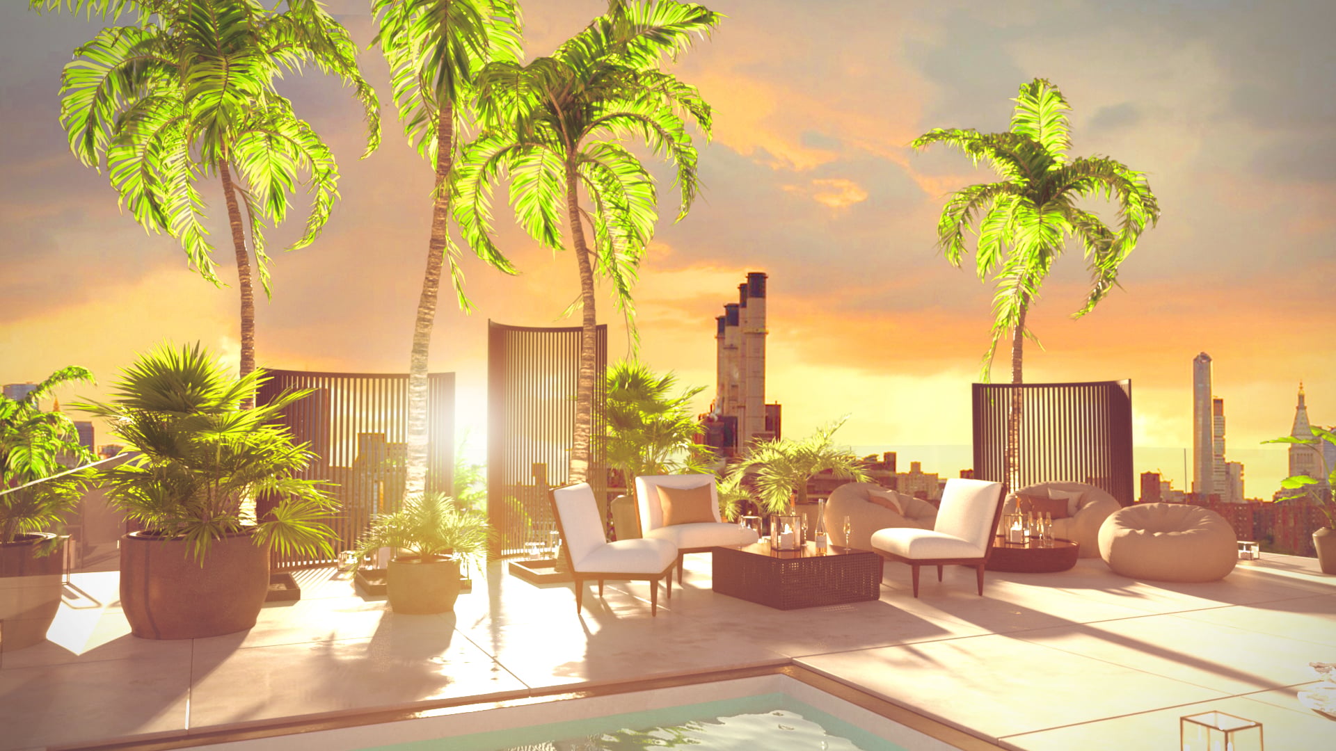 Polish Luxury Condo Rooftop | Daz 3D