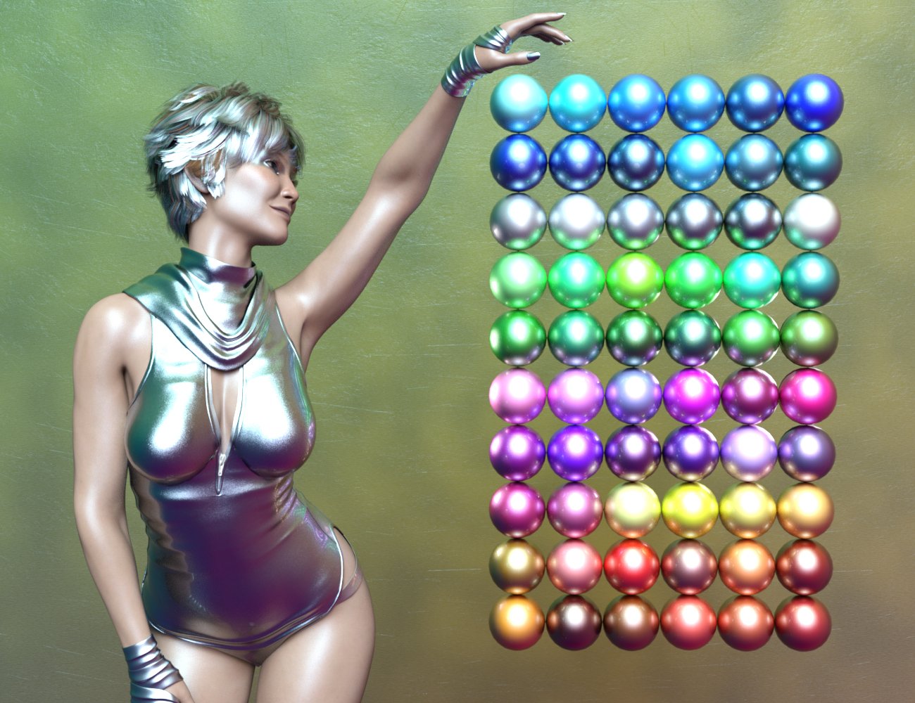 AB Metallic Color Shaders | Daz 3D