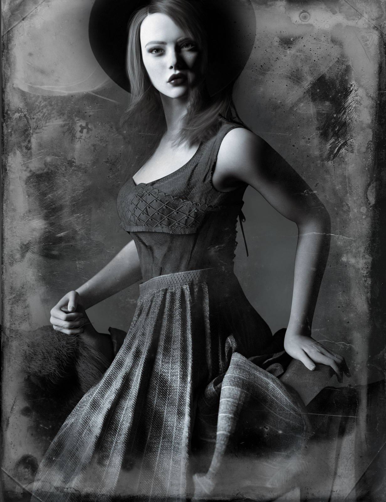 Frontier Grace Outfit and Props for Genesis 9 | Daz 3D