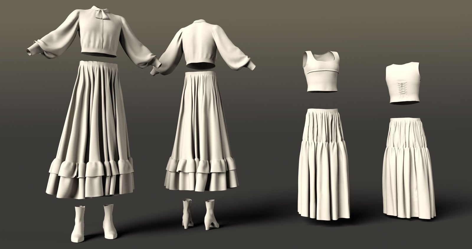 Frontier Grace Outfit and Props for Genesis 9 | Daz 3D