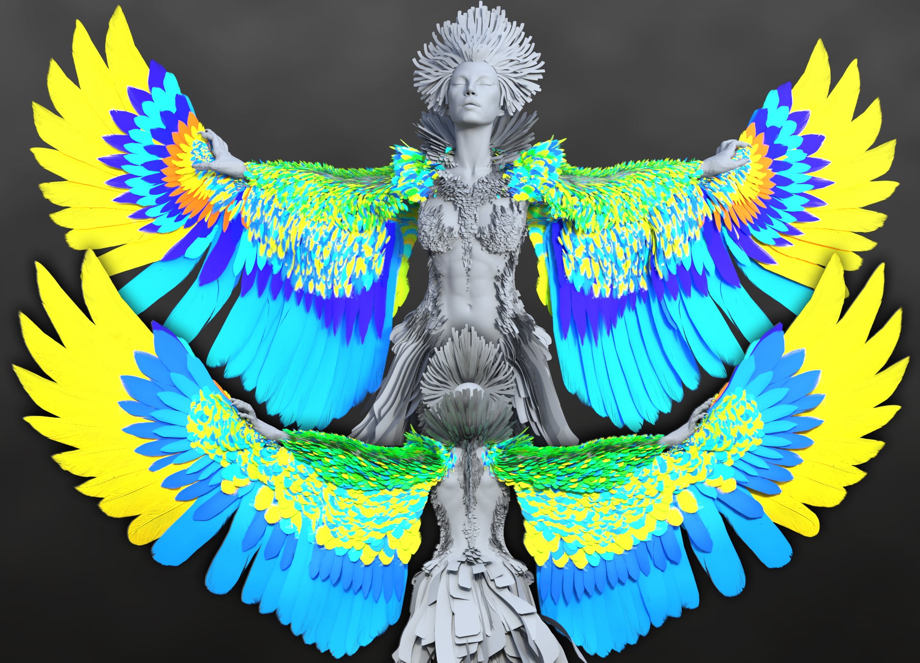 Aello Wings for Genesis 9 | Daz 3D