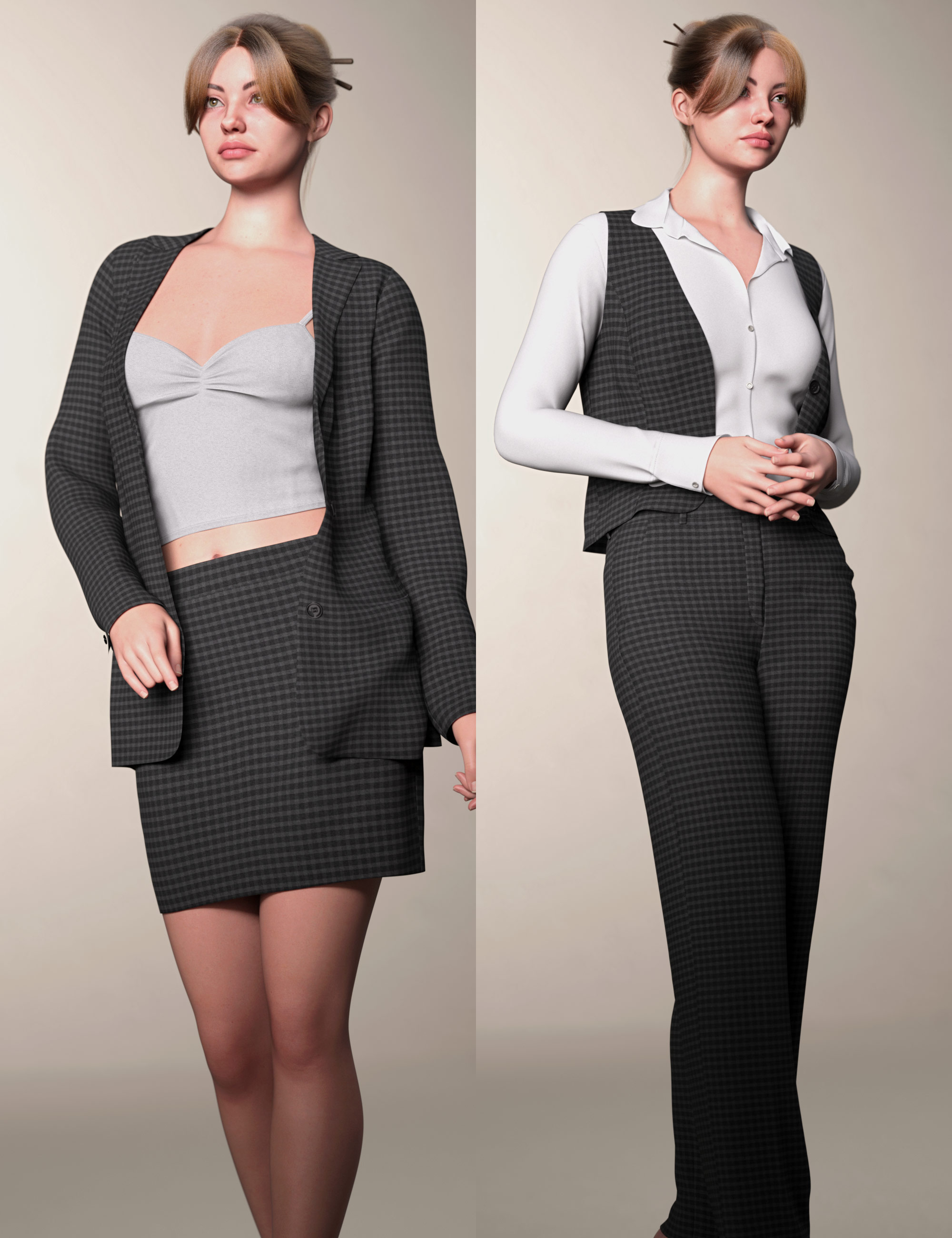 dForce Formal Wardrobe Mega Clothing Pack Texture Expansion | Daz 3D