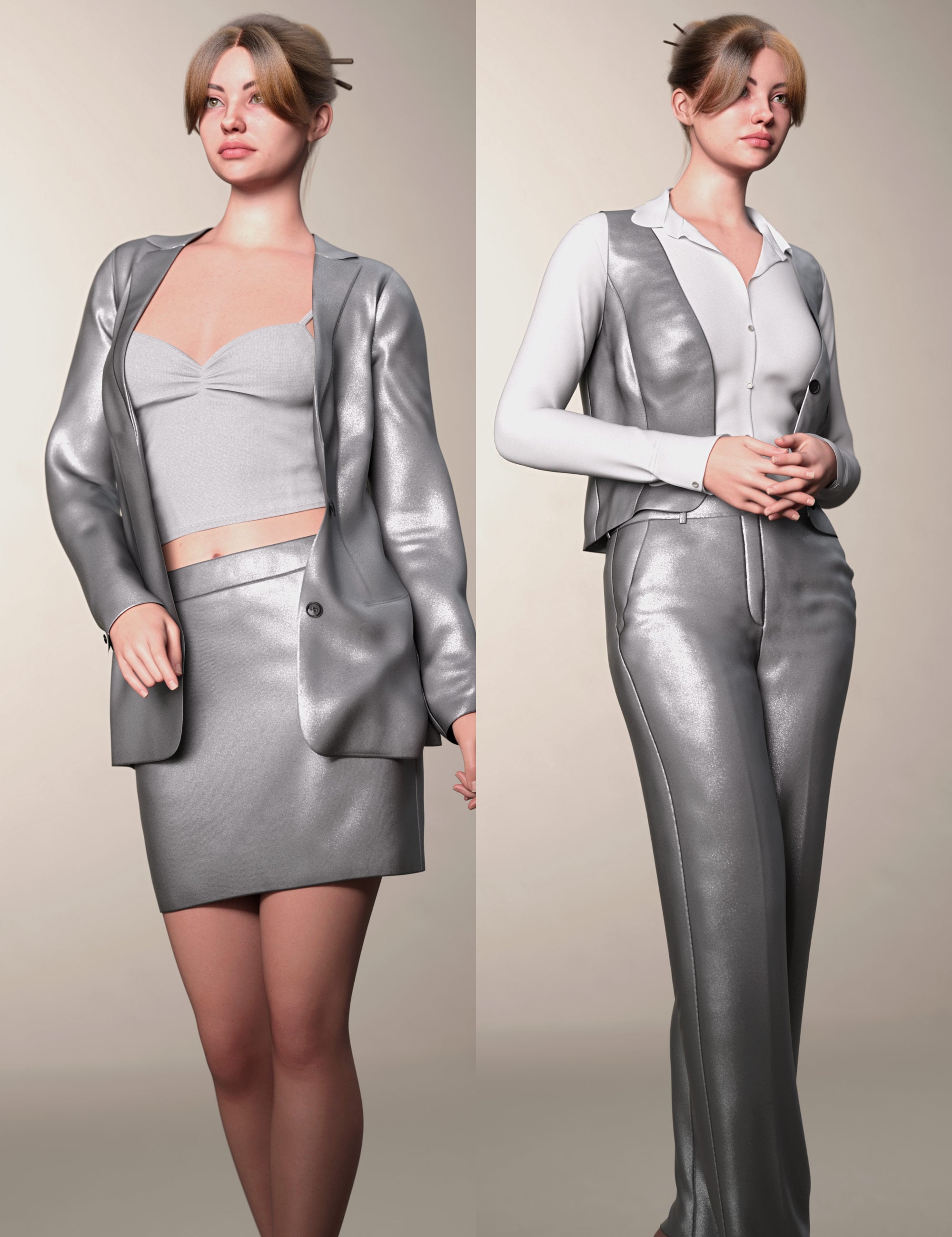 dForce Formal Wardrobe Mega Clothing Pack Texture Expansion | Daz 3D