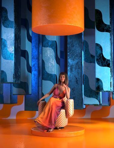 Retro Pop Backdrops | Daz 3D