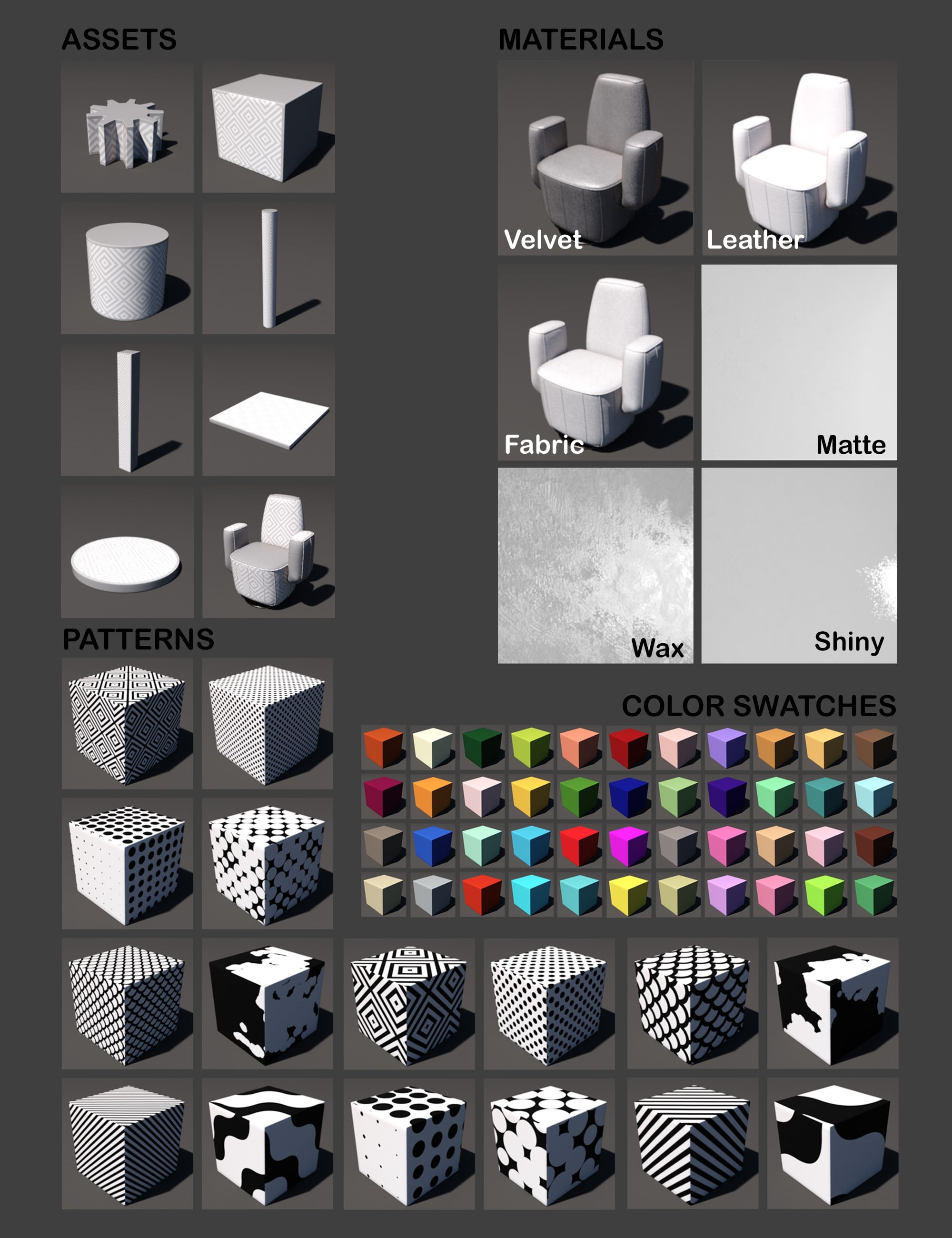 Retro Pop Backdrops | Daz 3D