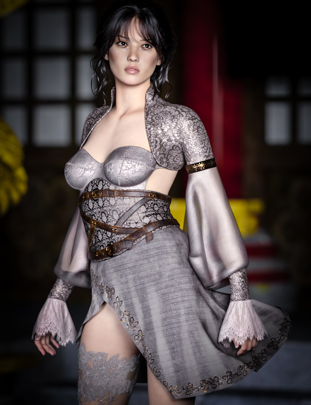 dForce CB Suki Clothing Set For Genesis 9 | Daz 3D