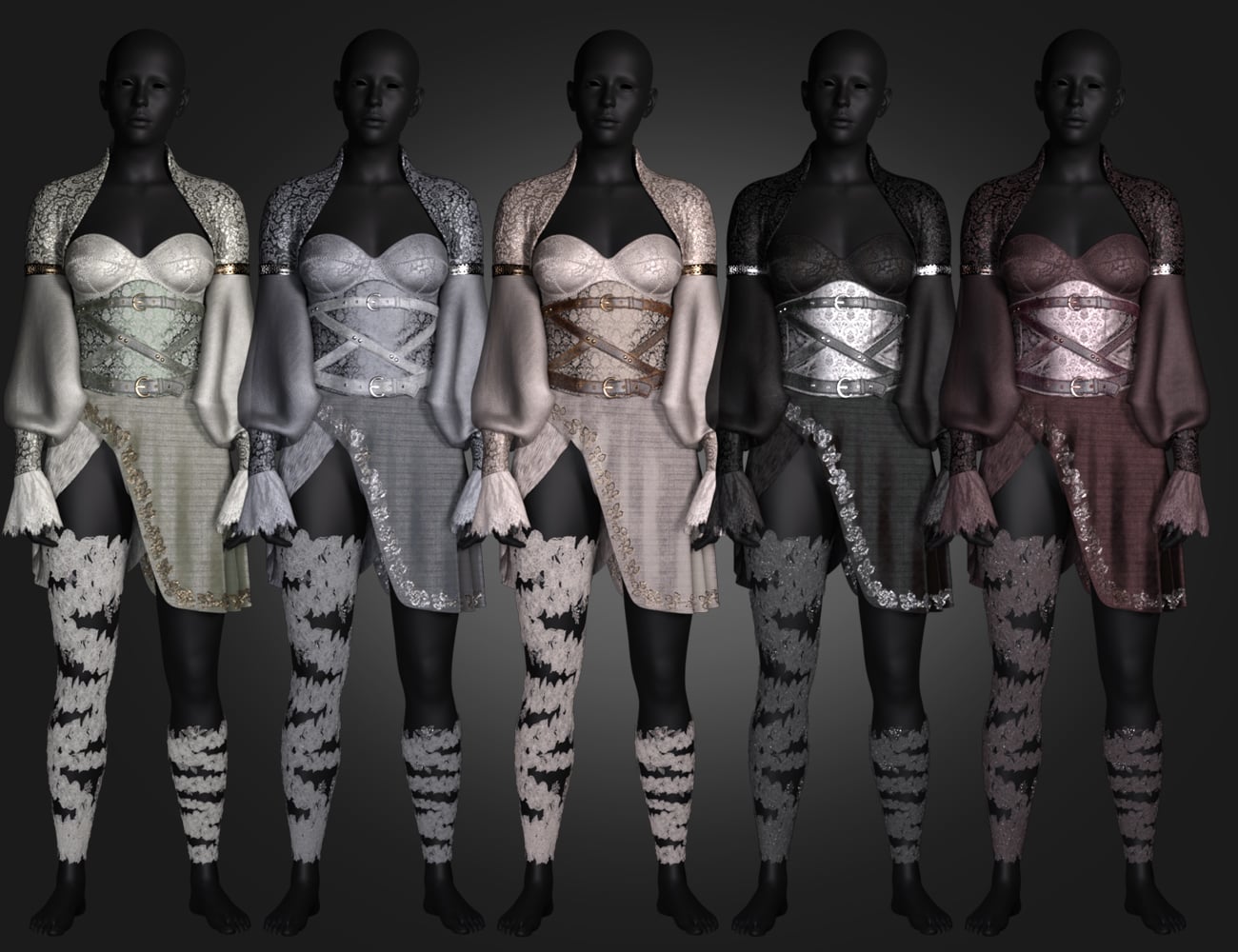 dForce CB Suki Clothing Set For Genesis 9 | Daz 3D
