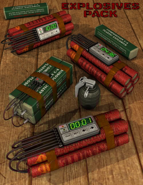 Explosives Pack | Daz 3D