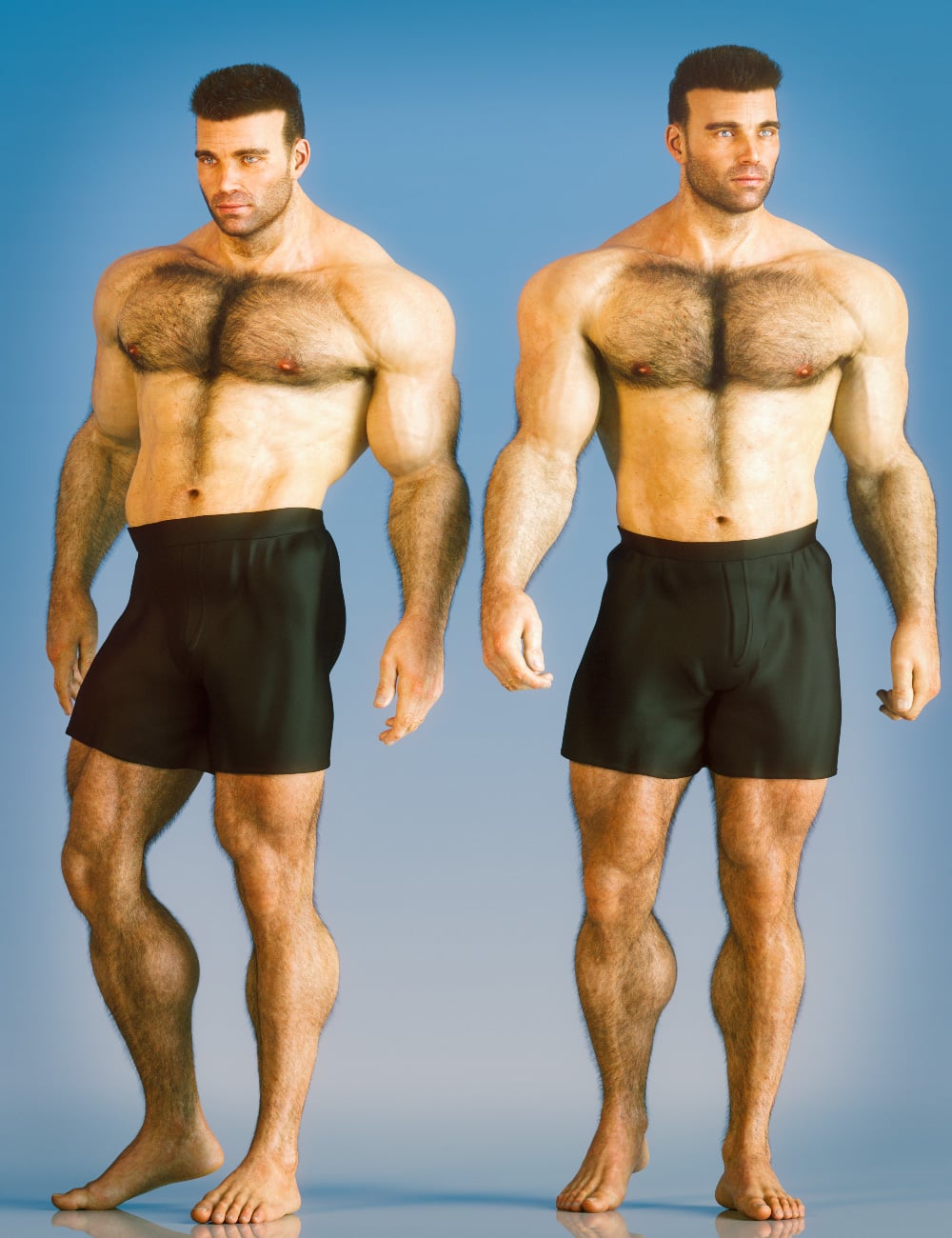 Jepe's Dramatic Stand 2 Poses for Genesis 9 and 8 Male | Daz 3D