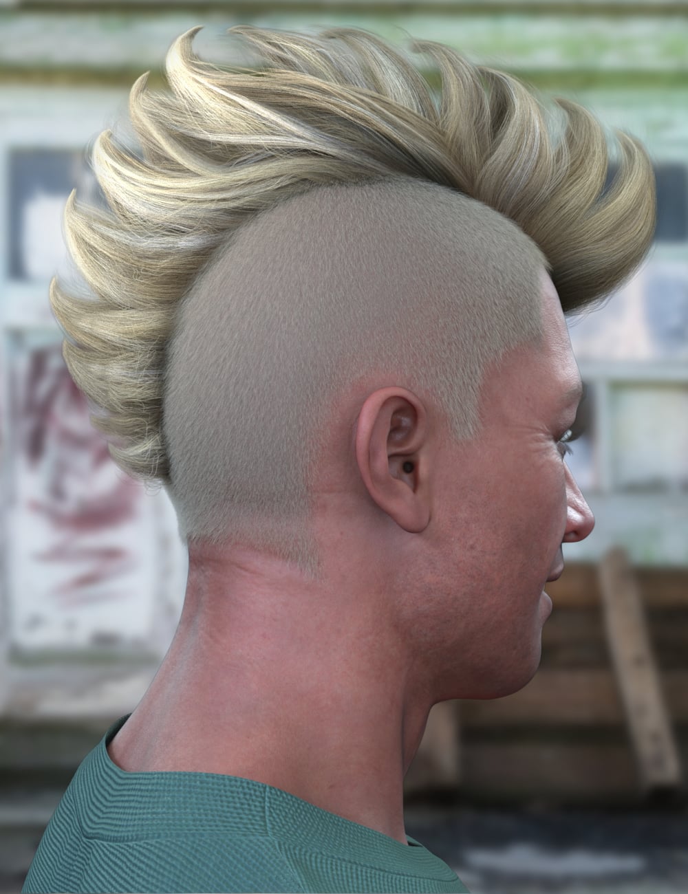Spiked Hawk Hair for Genesis 9 | Daz 3D