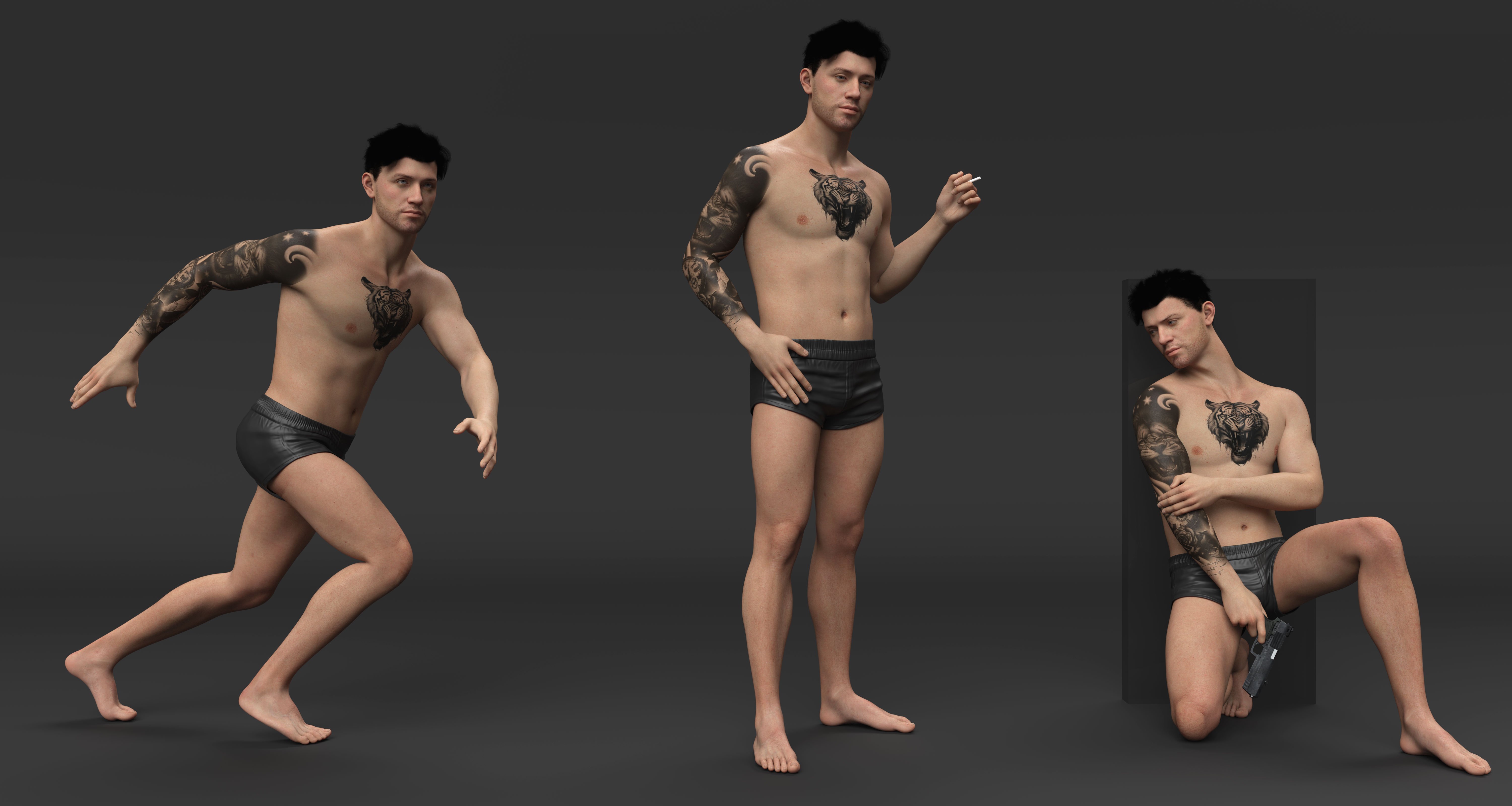 Hidden Legacy Poses for Genesis 9 & Genesis 8 Male | Daz 3D