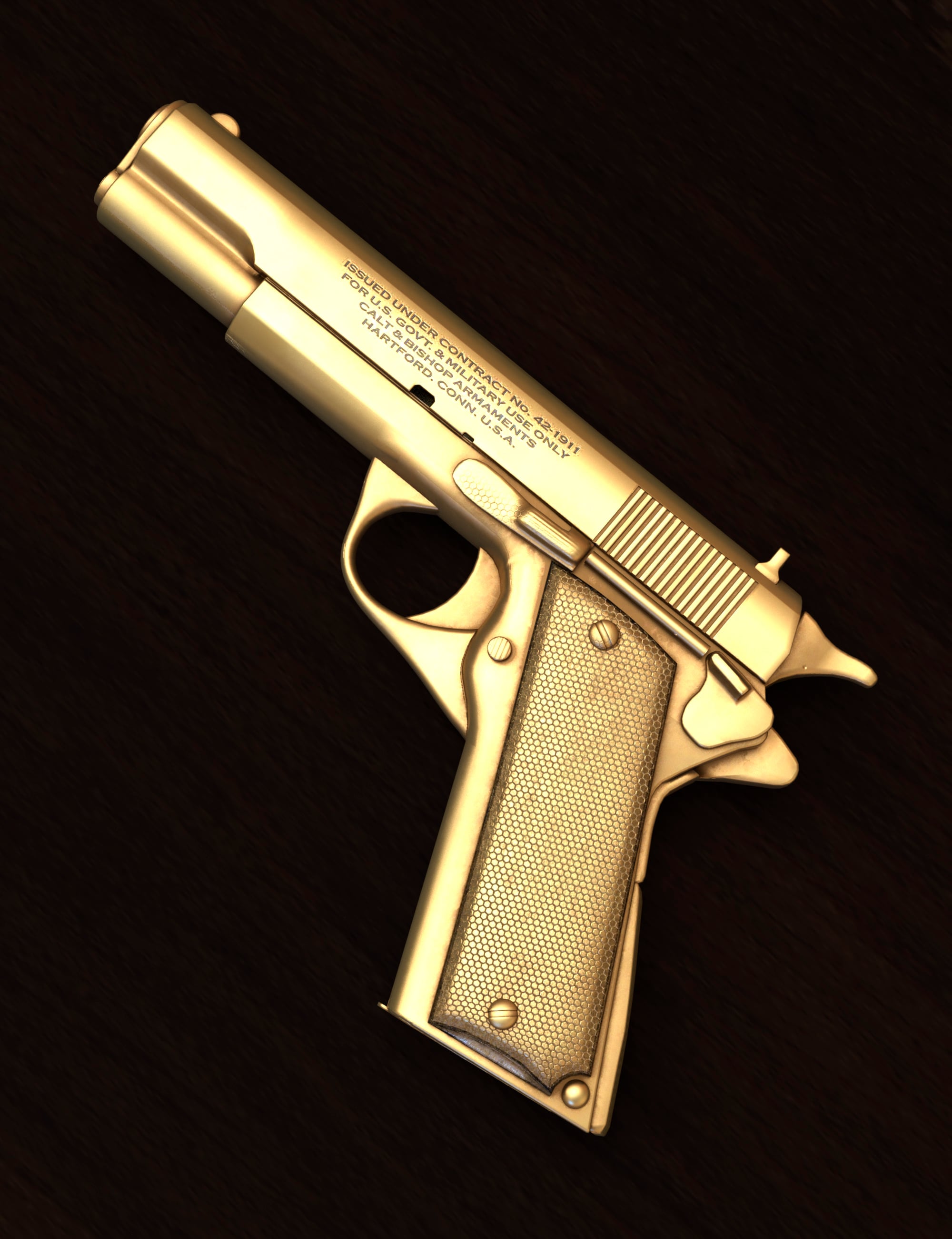 M3D 1911 Tactical Gun | Daz 3D