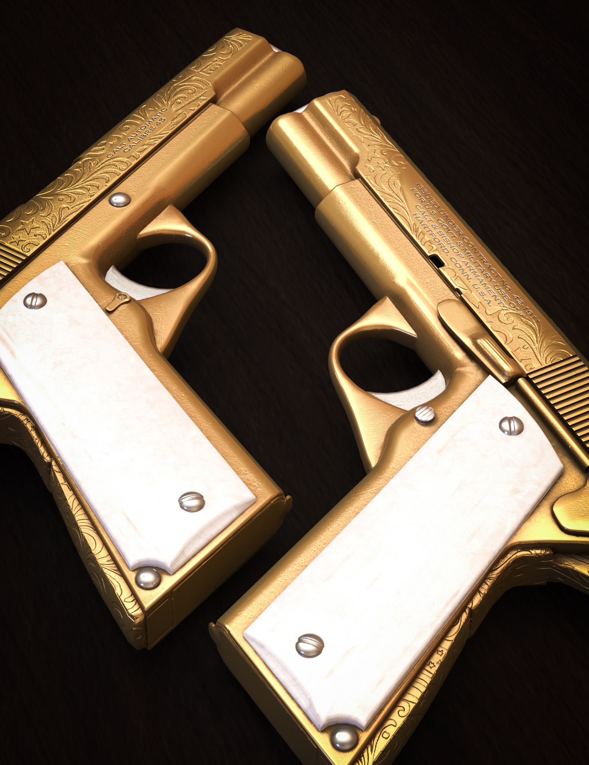 M3D 1911 Tactical Gun | Daz 3D