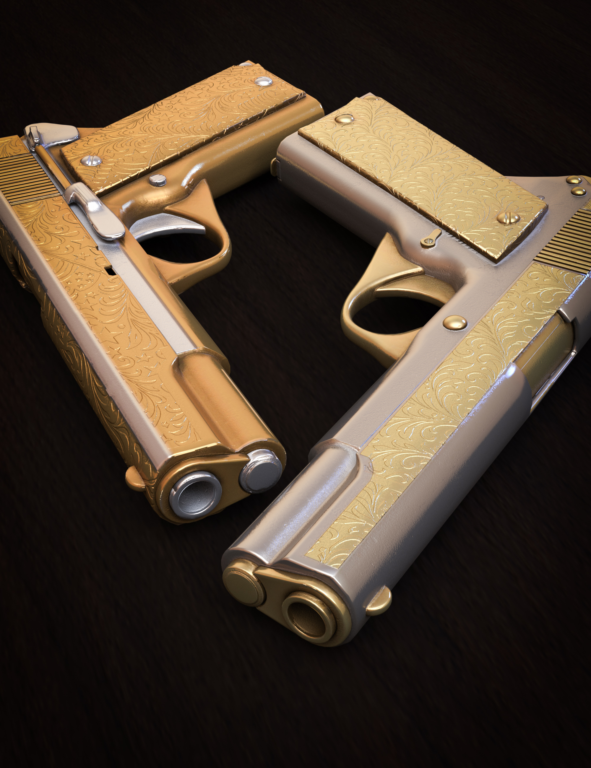 M3D 1911 Tactical Gun | Daz 3D