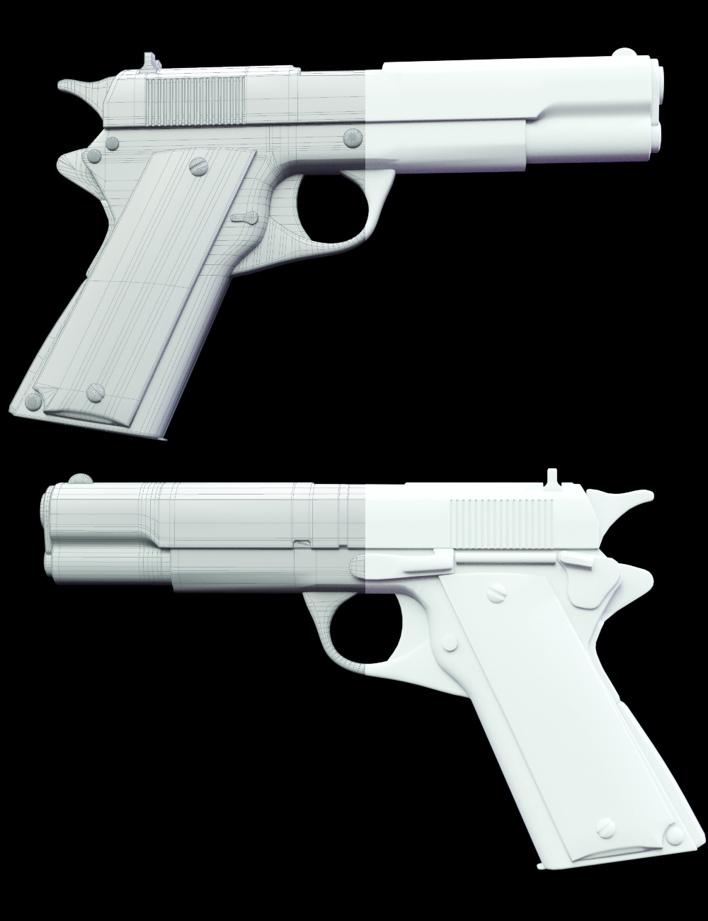 M3D 1911 Tactical Gun | Daz 3D