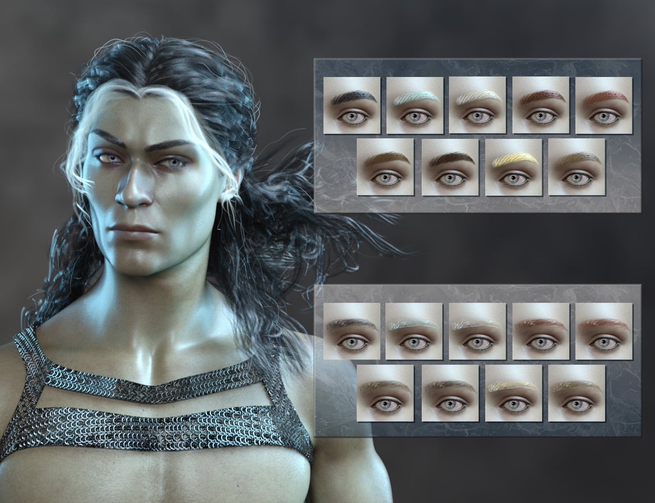 AB Moon Elf Skins and Shaders for Genesis 9 | Daz 3D